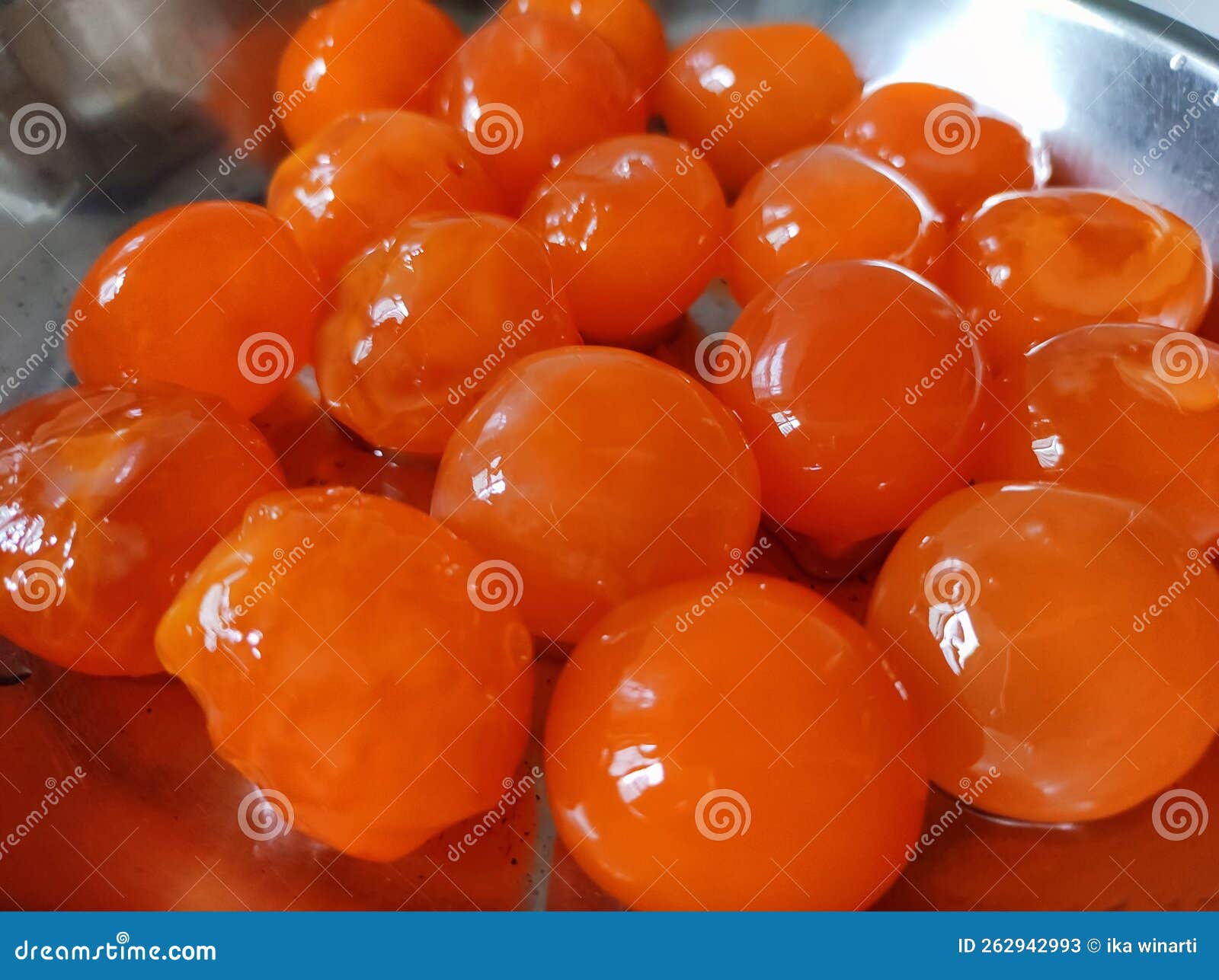 Salted Egg Yolk that Has an Attractive Color Stock Image - Image of ...