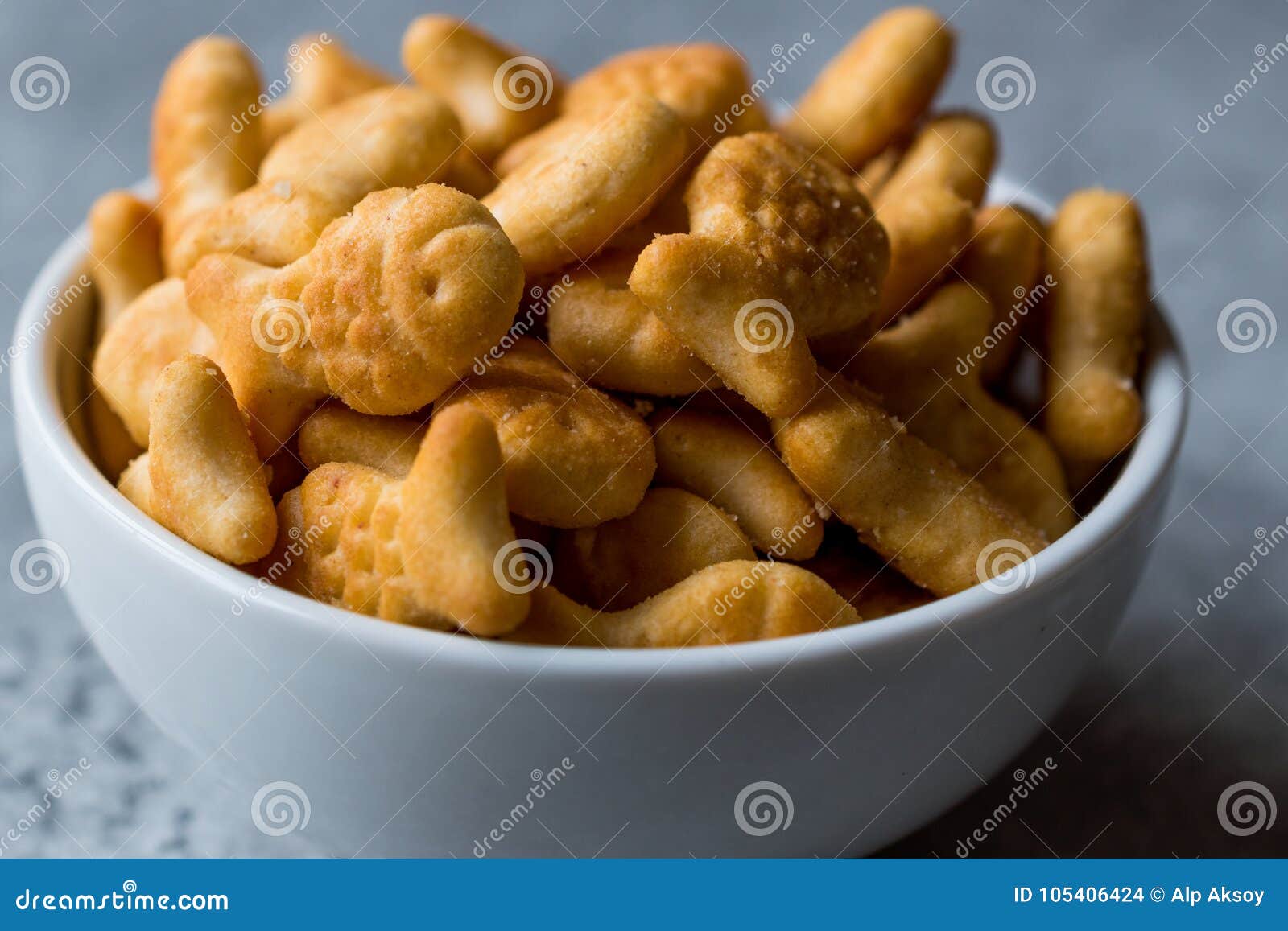 Salted Fish Crackers in a Bowl. Editorial Stock Image - Image of brown ...