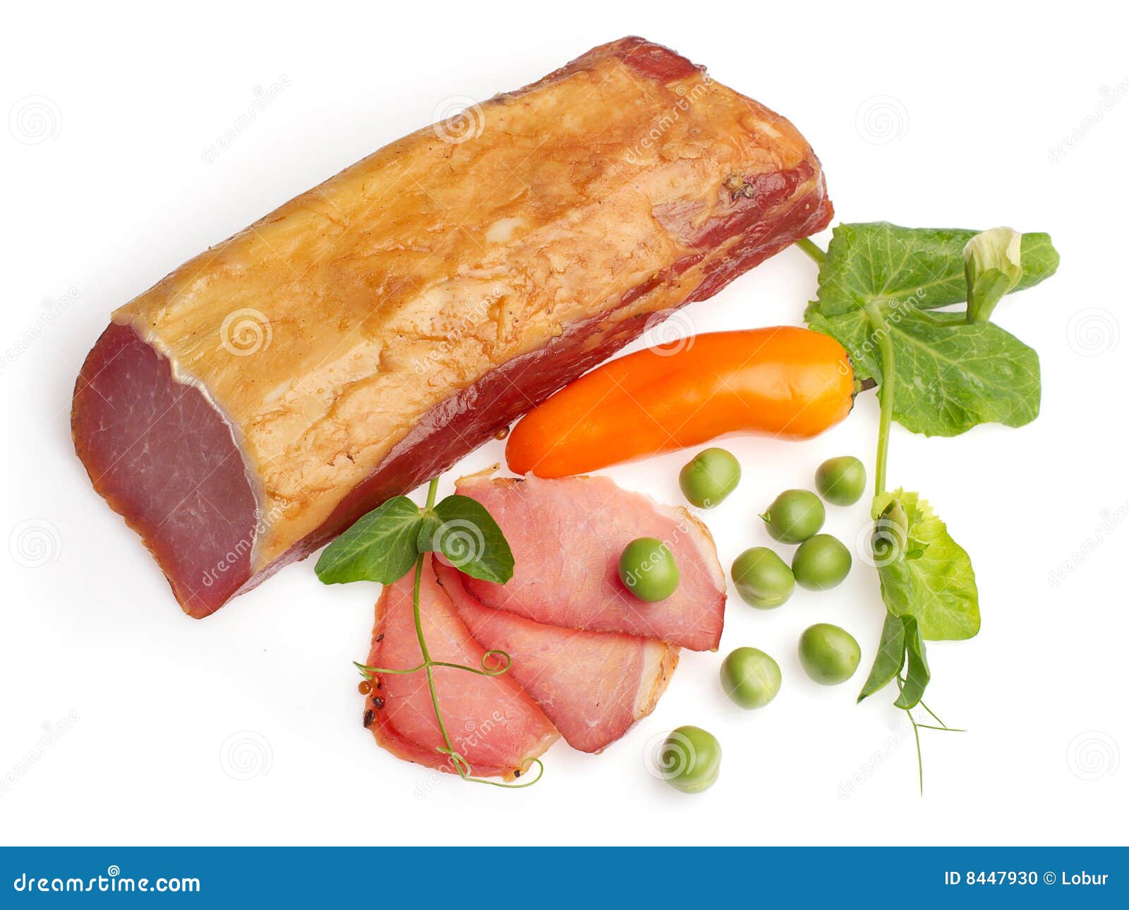 Salted Fish Meat Decorated with Orange Pepper... Stock Photo - Image of ...