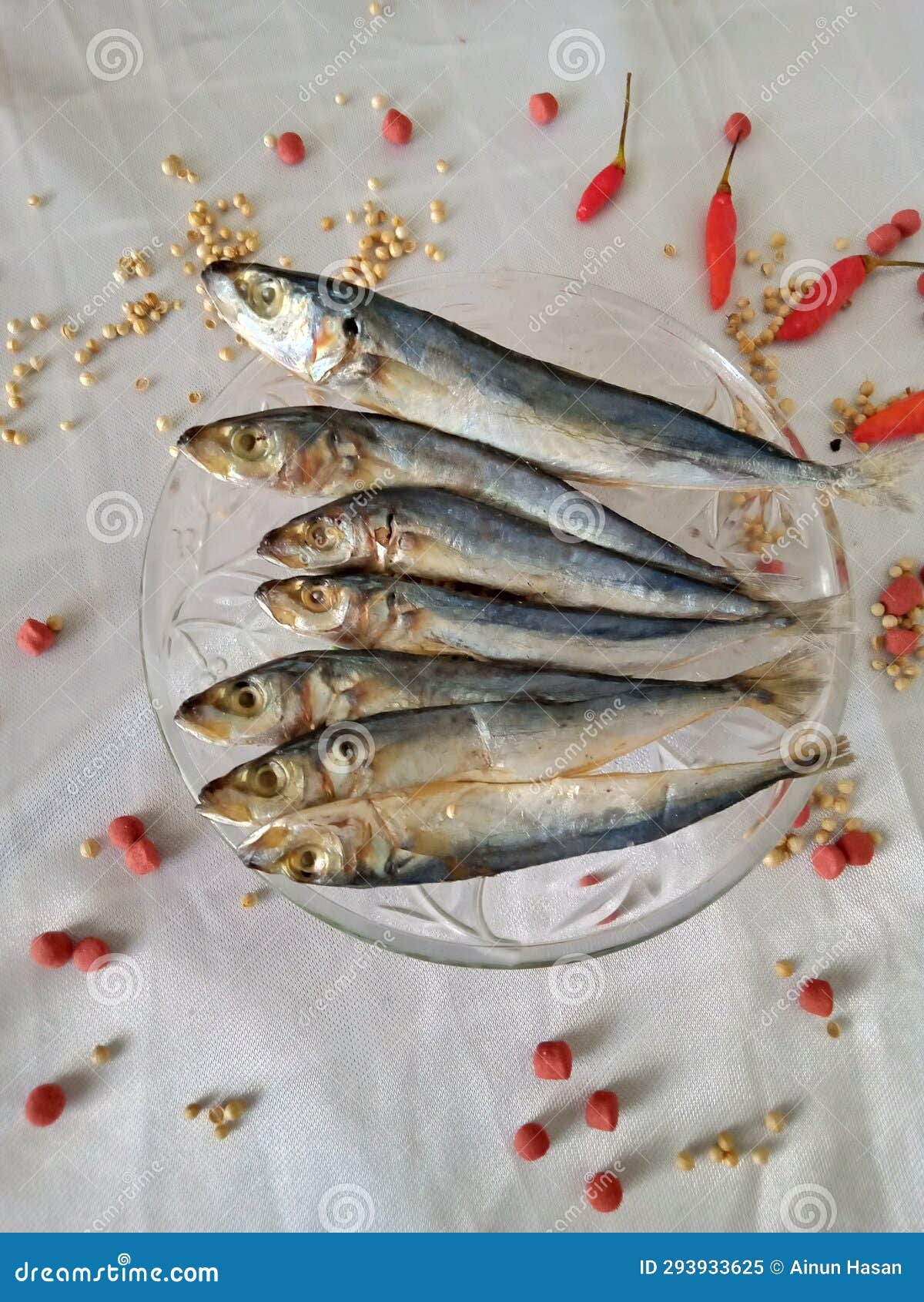Salted Fish is Sea Fish that is Preserved by Salting Stock Image ...