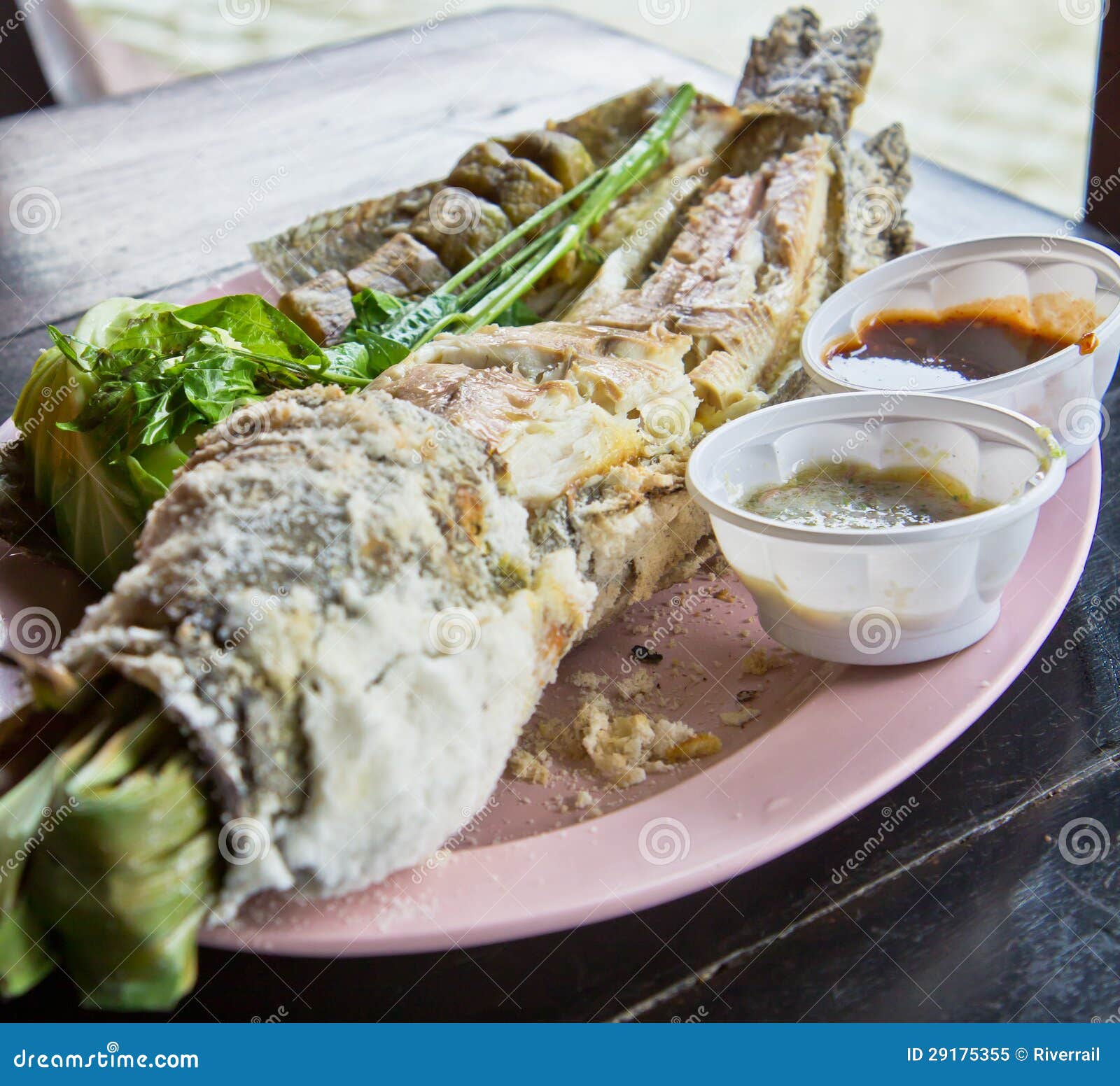 Salted Grill Snakehead Fish Stock Image - Image of meal, caviar: 29175355