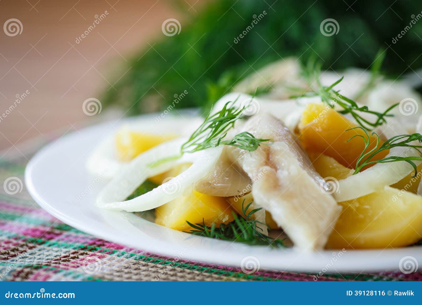 Salted Herring with Boiled Potatoes Stock Photo - Image of potato ...