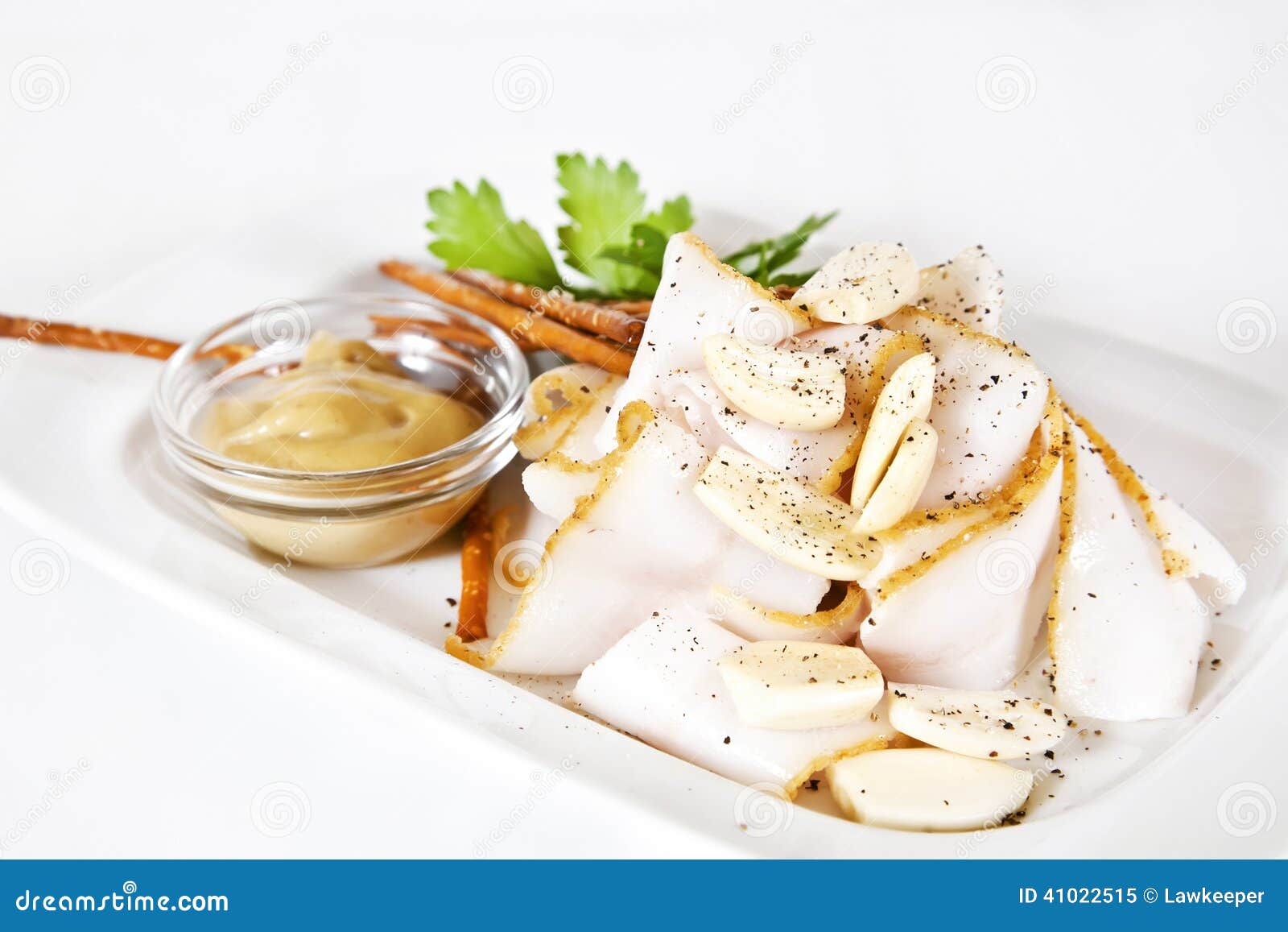 Salted lard stock image. Image of cookery, closeup, salted - 41022515
