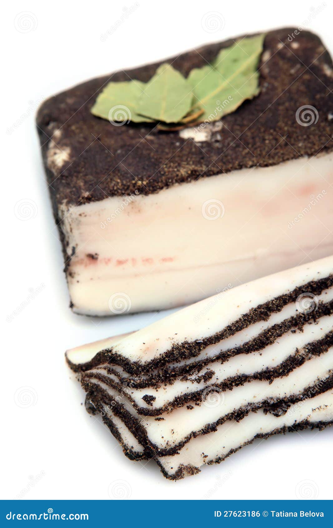 Salted pork fat stock photo. Image of salted, closeup - 27623186