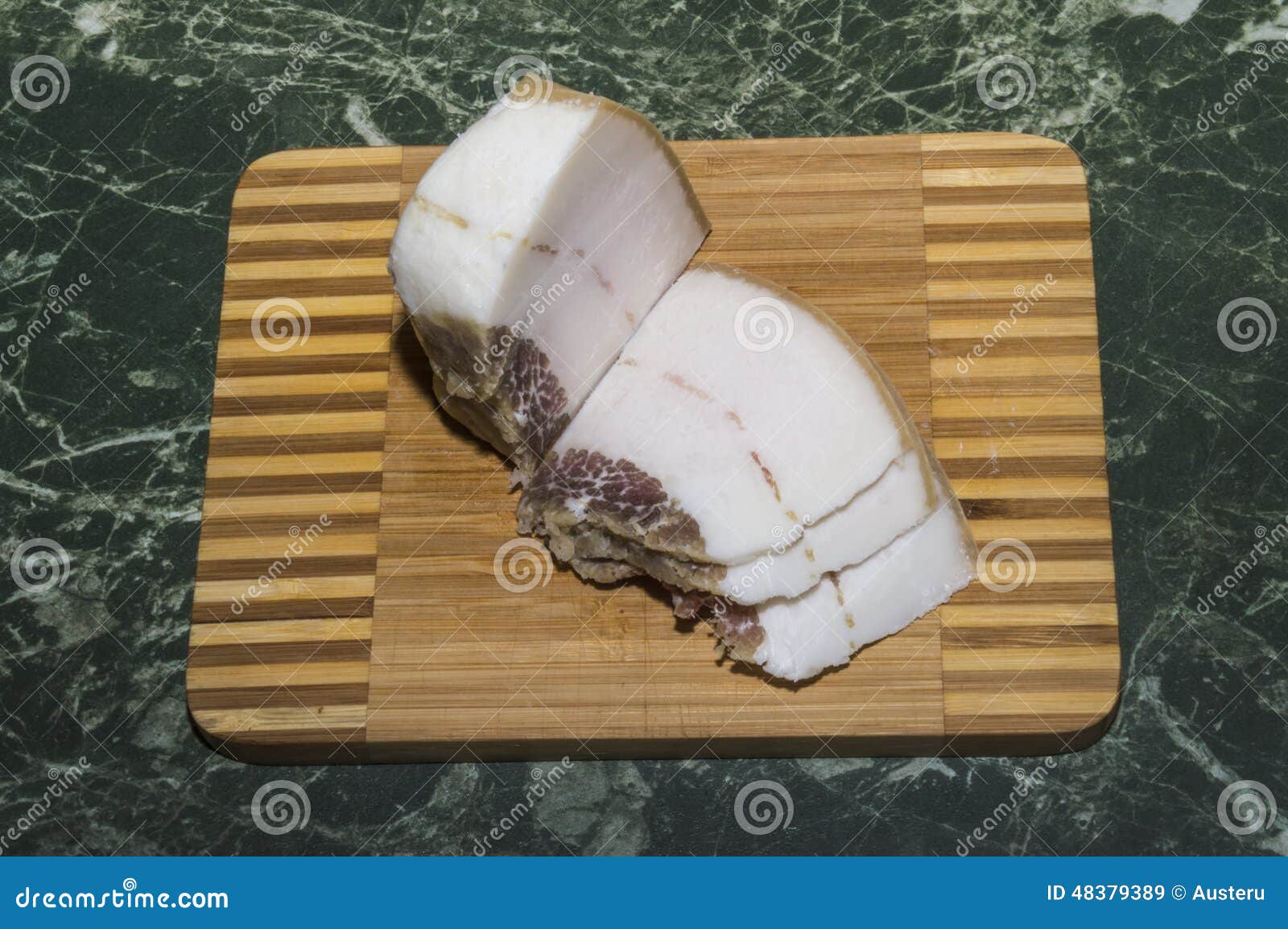 Salted pork fat stock image. Image of meaty, delicious - 48379389