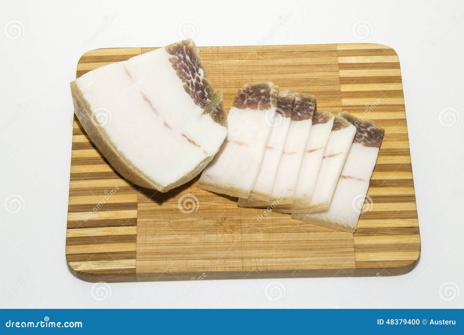 Salted pork fat stock photo. Image of gastronomy, ingredient - 48379400