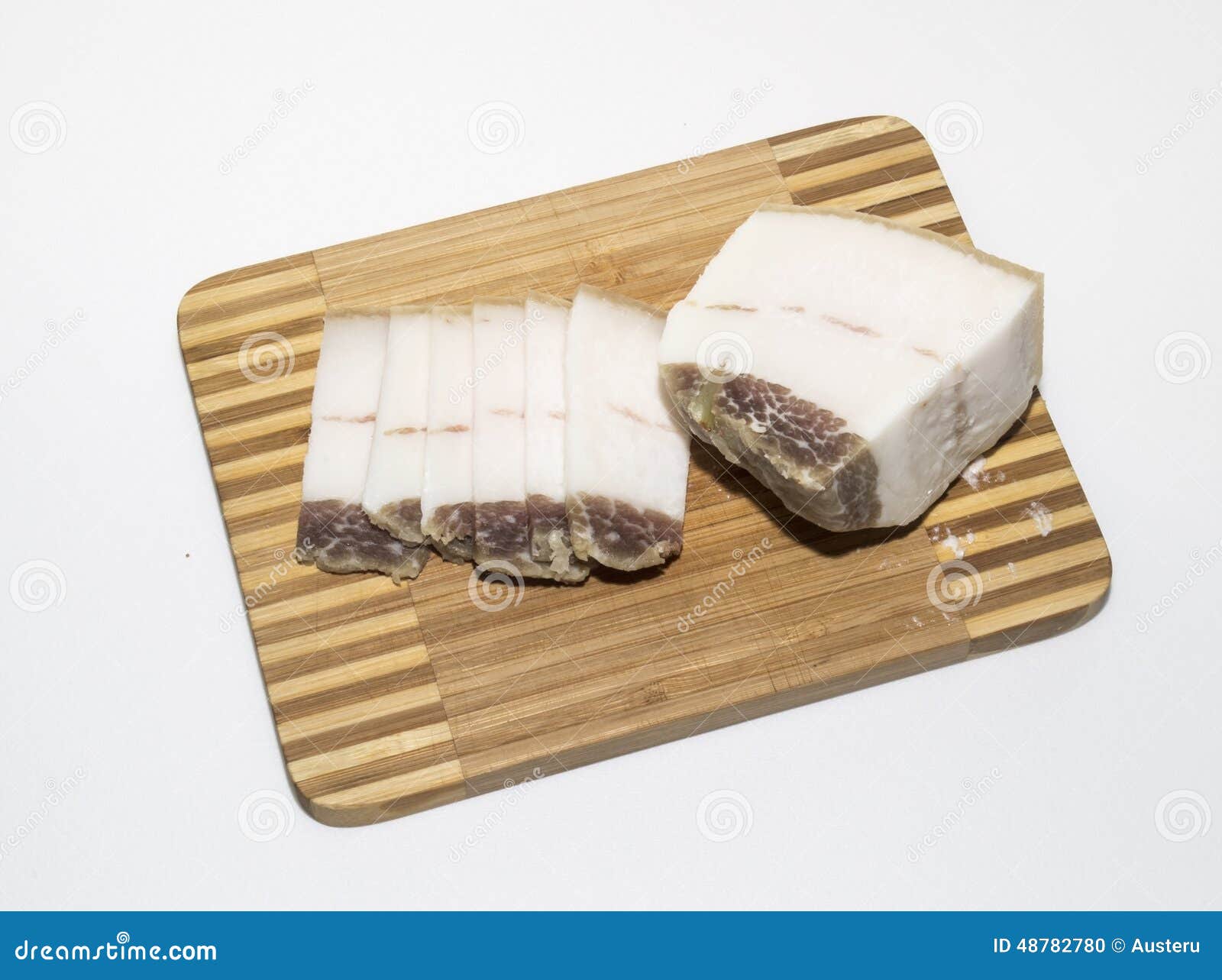 Salted pork fat stock photo. Image of cafe, lunch, fresh - 48782780