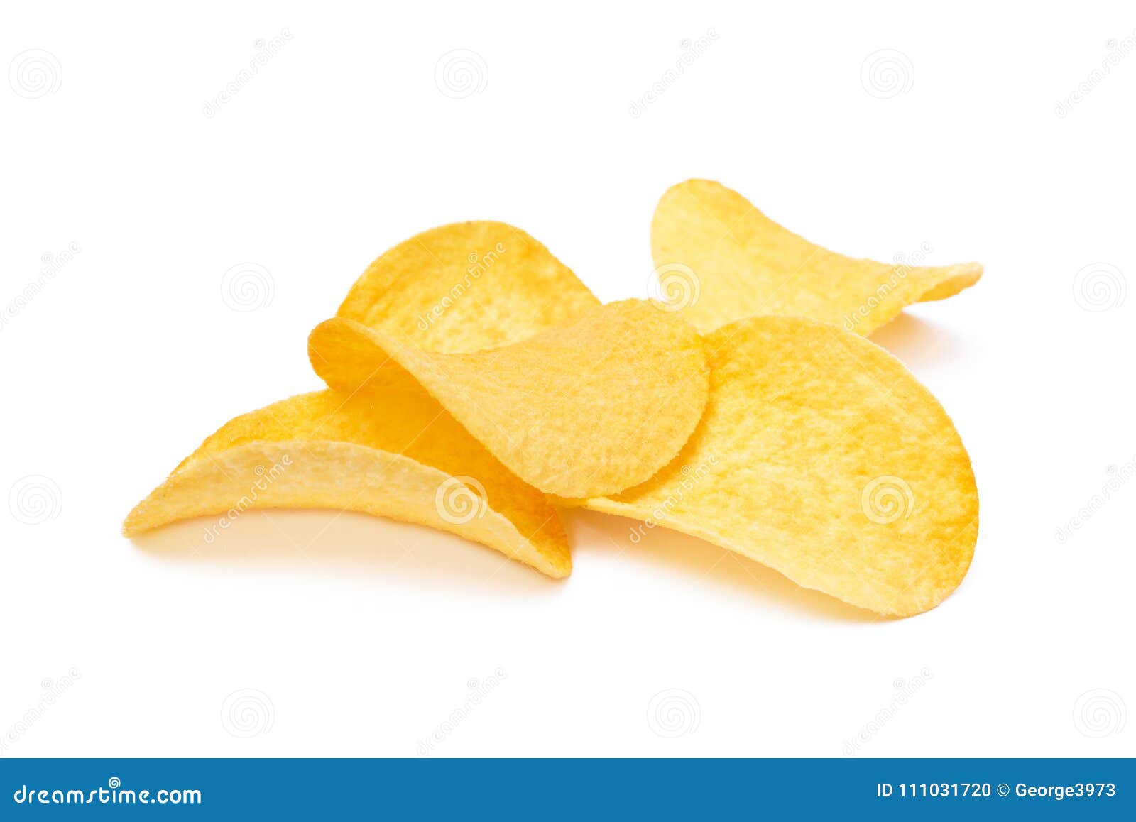 Salted potato chips stock photo. Image of crunchy, chips - 111031720