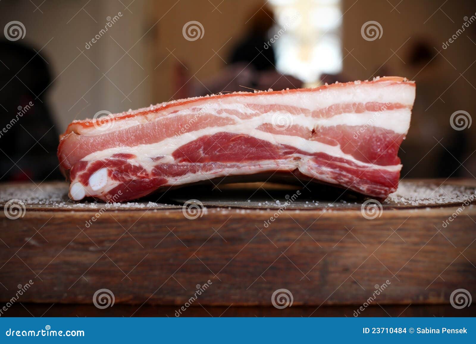 Raw Pork Belly With Rind, Peritoneum Meat Royalty-Free Stock Photo ...