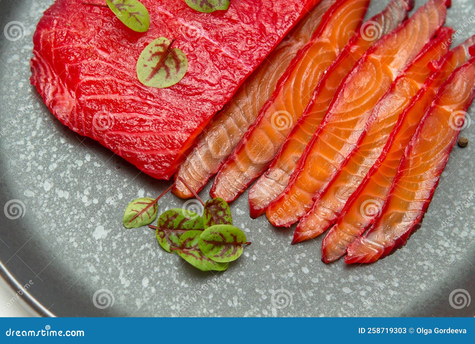 Salted Red Fish with Sea Salt Stock Image - Image of gourmet, meal ...