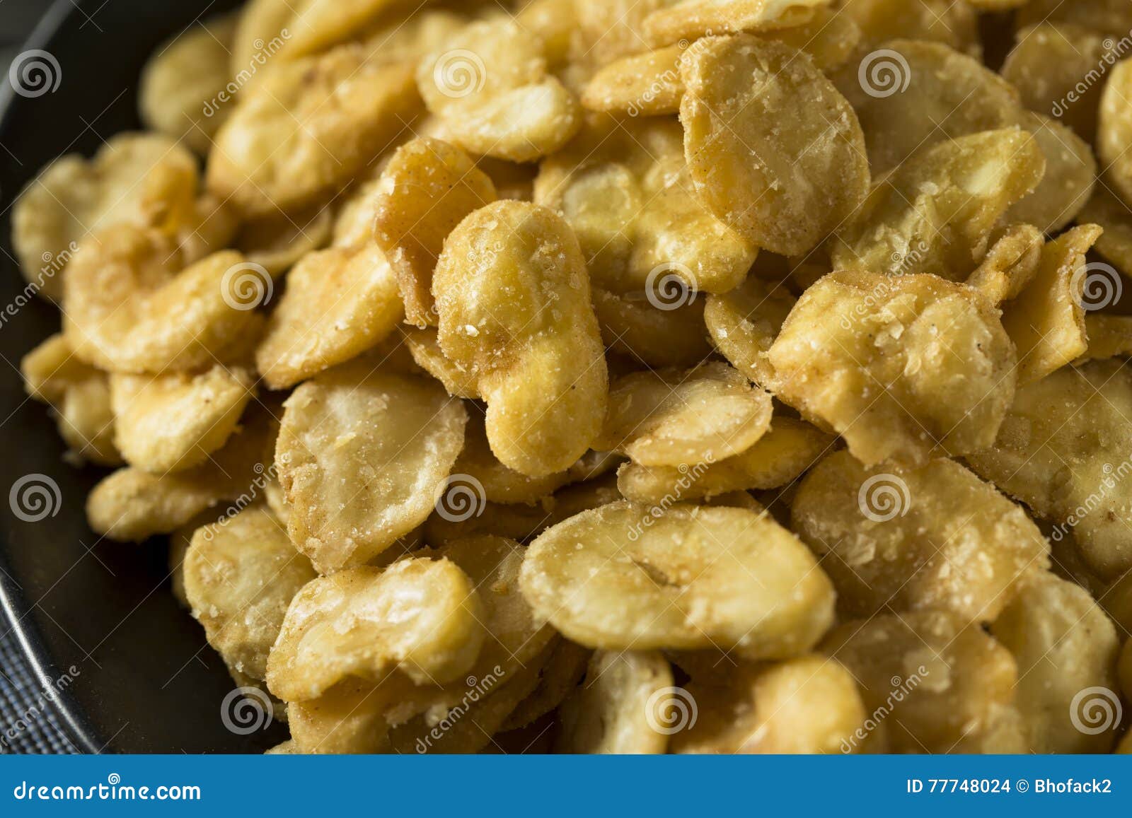 Salted and Roasted Dry Fava Beans Stock Photo - Image of grain, group ...
