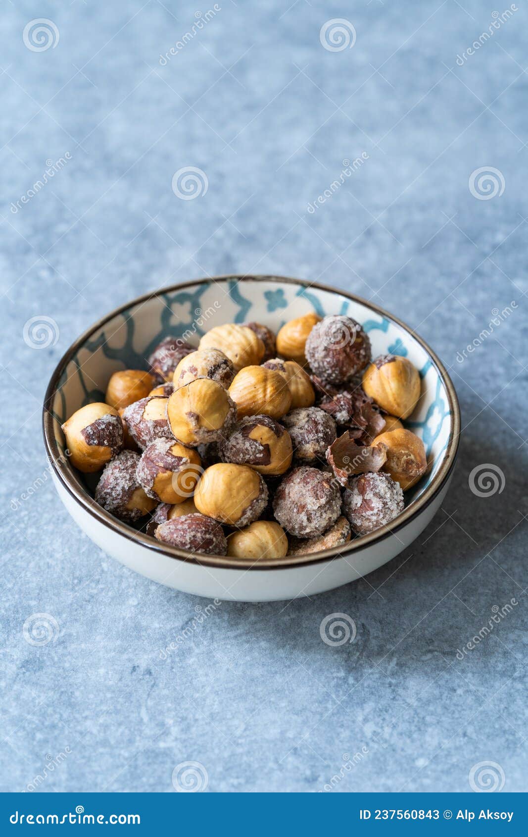 Salted and Roasted Hazelnuts in Bowl. Ready To Eat Stock Image - Image ...