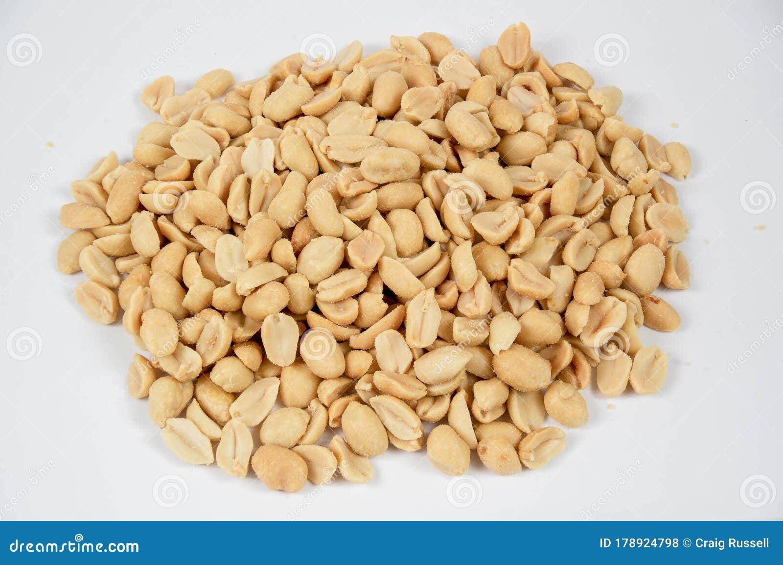 Salted and roasted peanuts stock photo. Image of tasty - 178924798