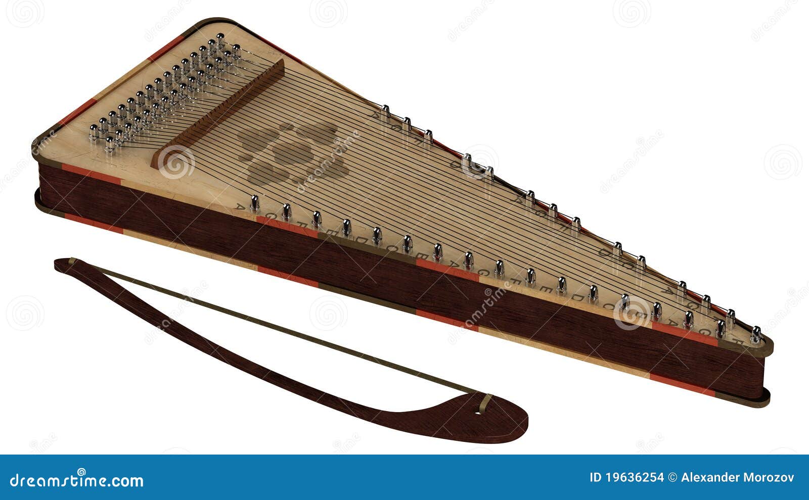 Salterio arqueado stock de ilustración. Ilustración de arqueado - 19636254