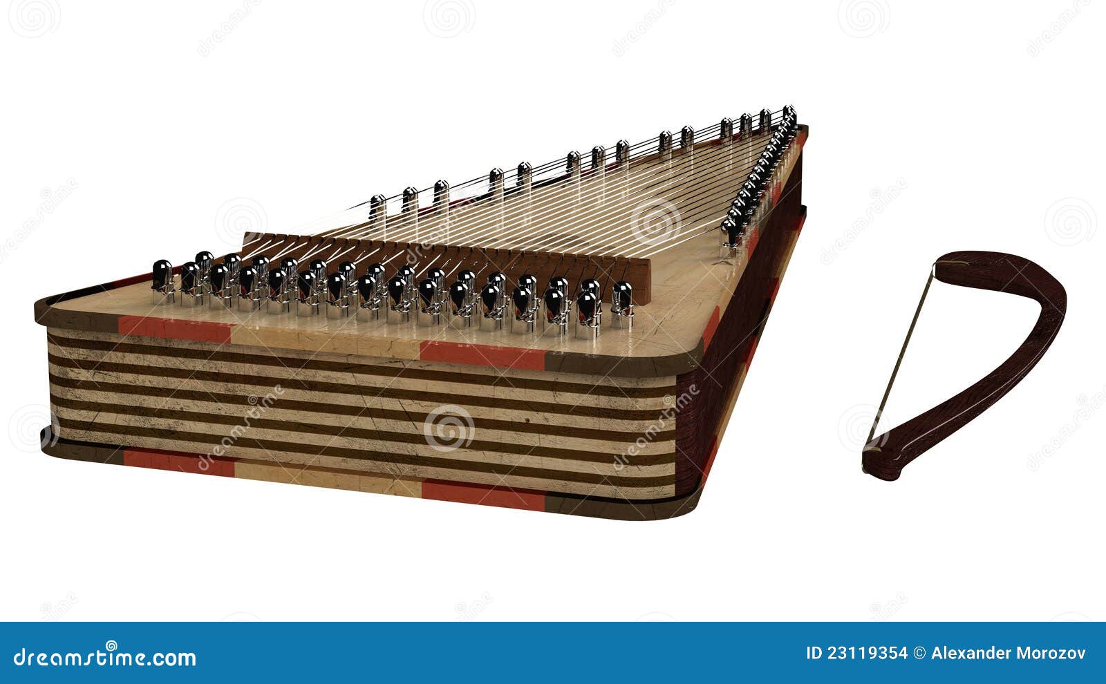 Salterio arqueado stock de ilustración. Ilustración de salterio - 23119354