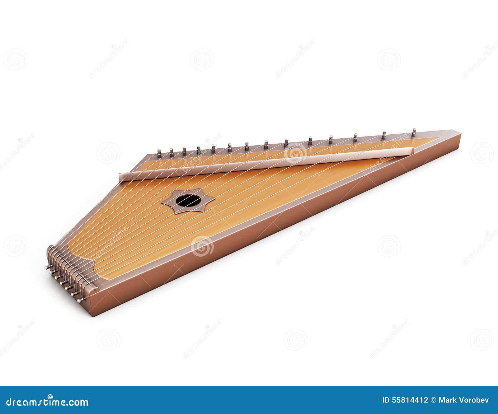 Salterio bajo fondo blanco stock de ilustración. Ilustración de acorde ...