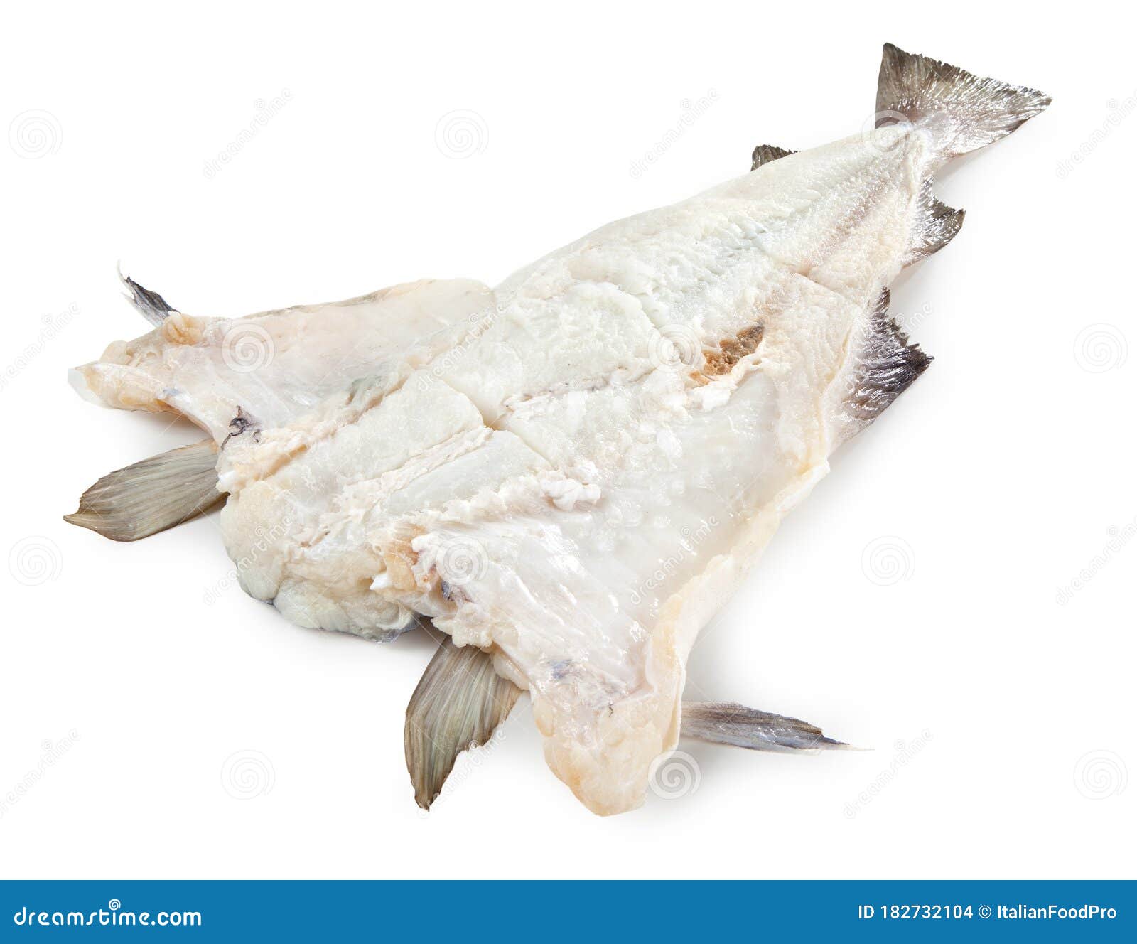 Saltfish Isolated on White Background Stock Photo - Image of fish ...