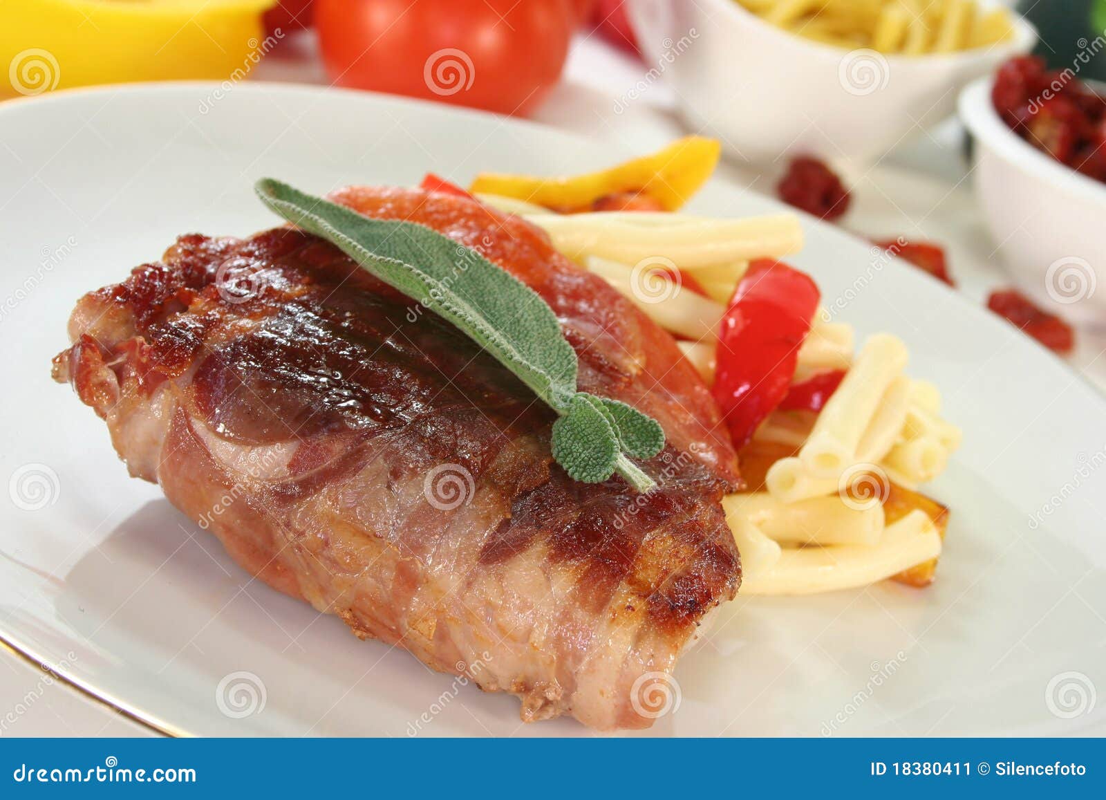 Saltimbocca stock image. Image of meat, saltimbocca, dried - 18380411