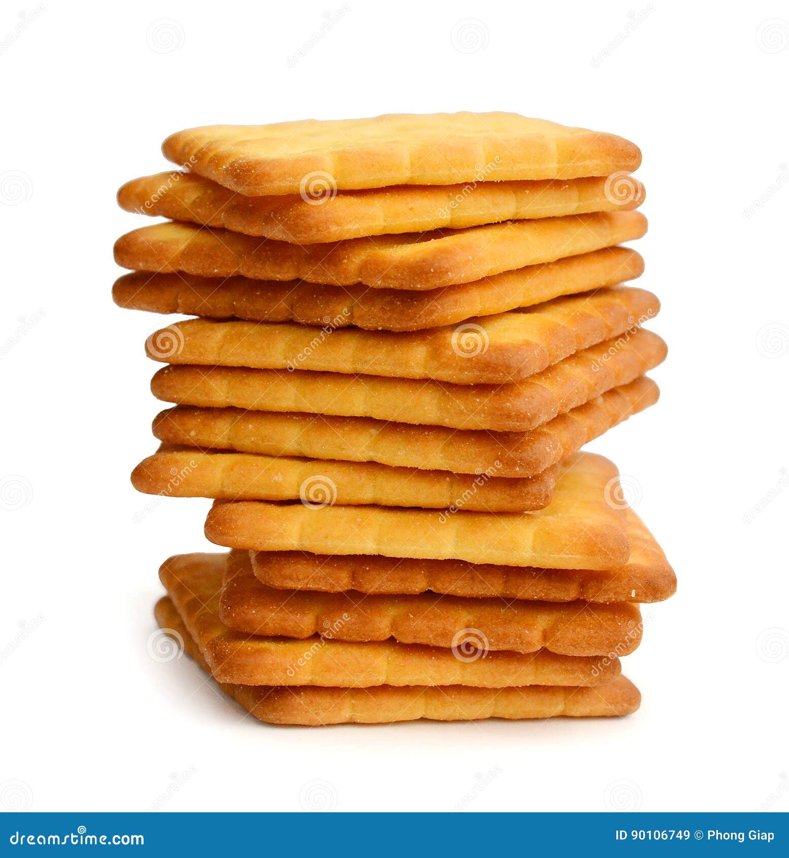 Saltine Cracker Isolated on White Stock Image - Image of traditional ...