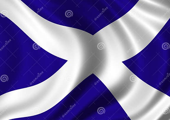 Saltire flag stock illustration. Illustration of billow - 7124504