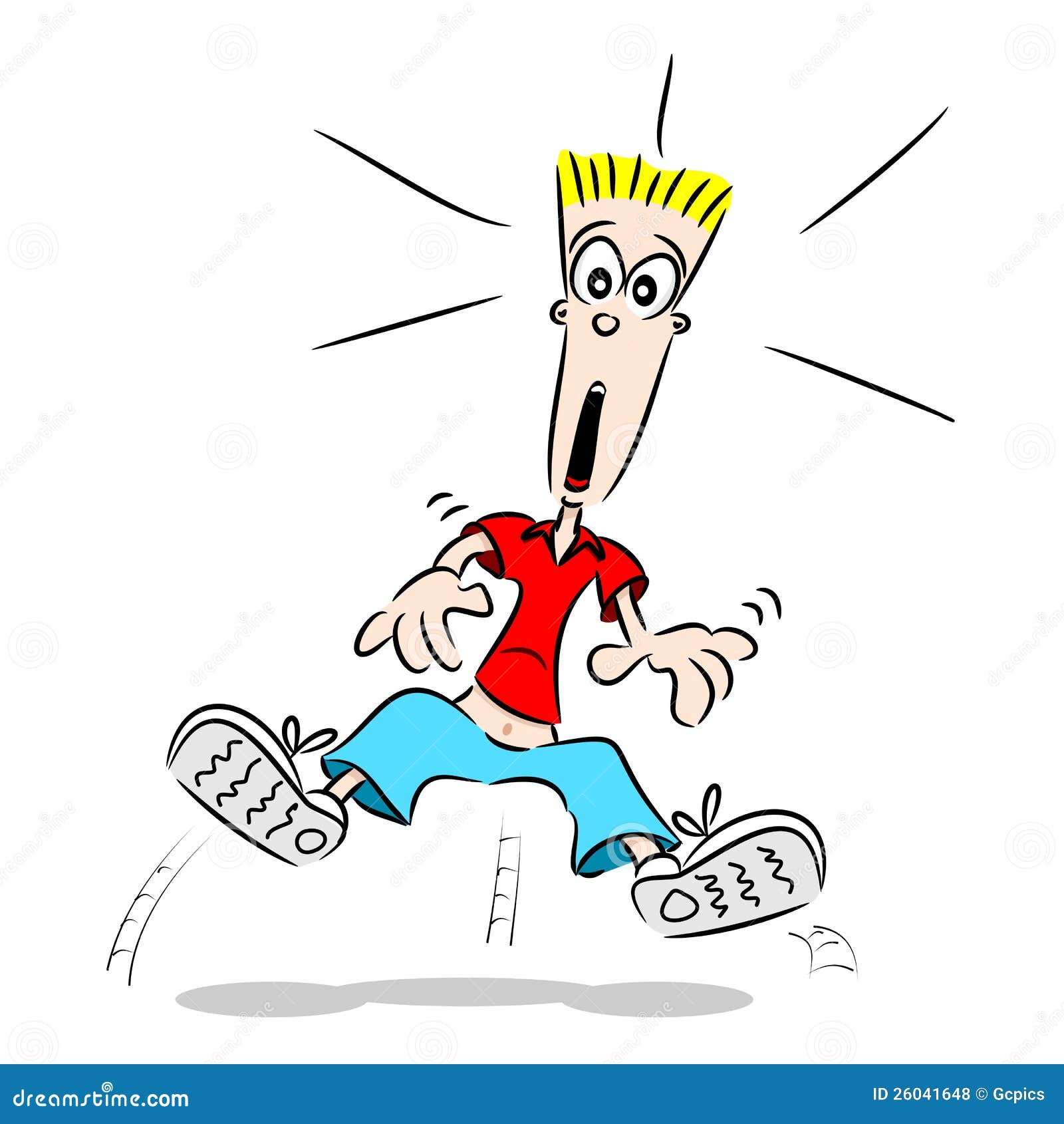 Salto com susto ilustração do vetor. Ilustração de startled - 26041648