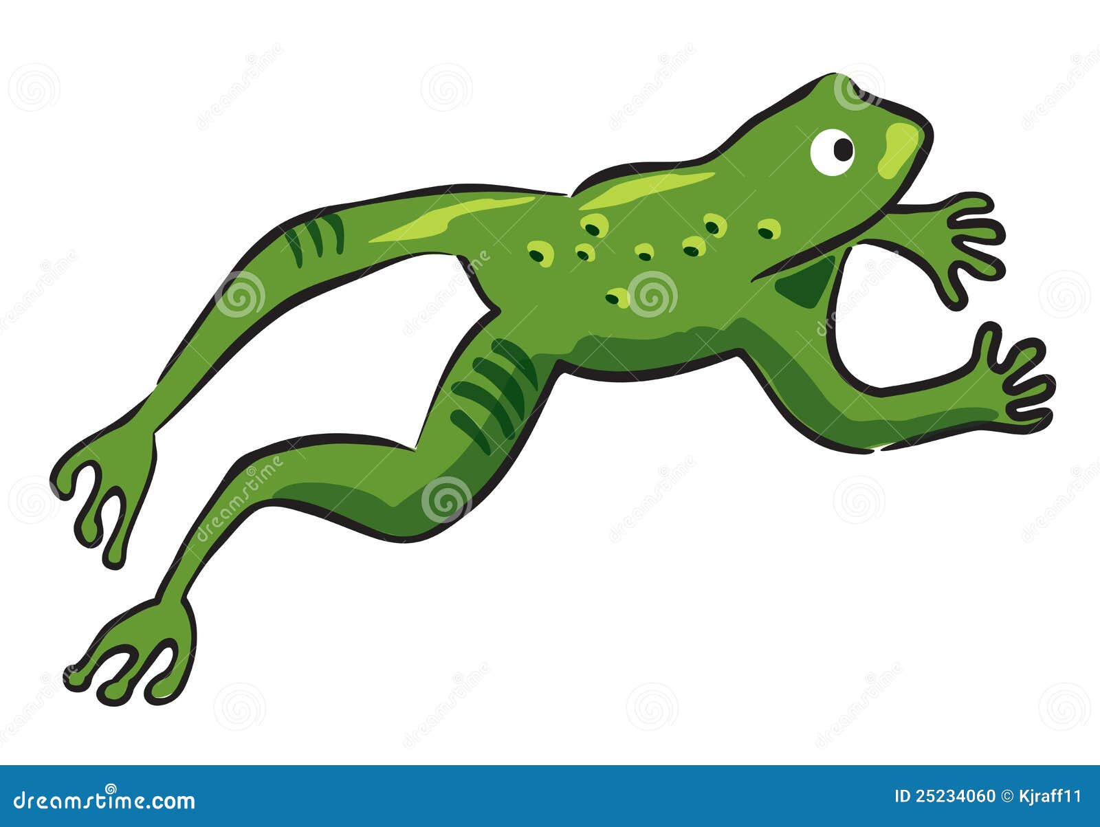 Salto de la rana ilustración del vector. Ilustración de verde - 25234060