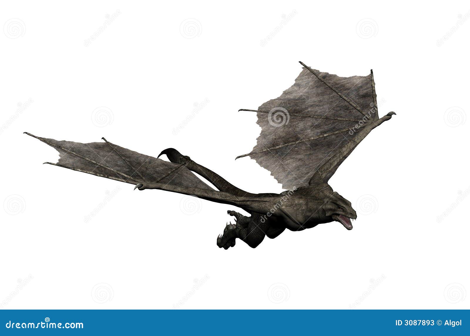 Salto del Wyvern stock de ilustración. Ilustración de legendario - 3087893