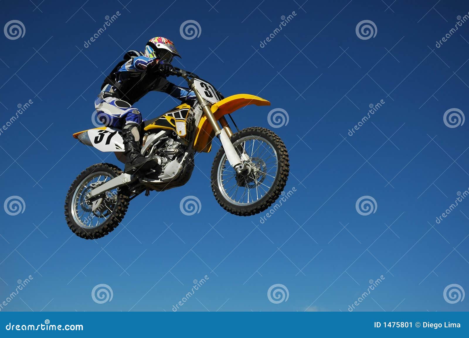 Salto do motocross imagem de stock. Imagem de motor, extremo - 1475801