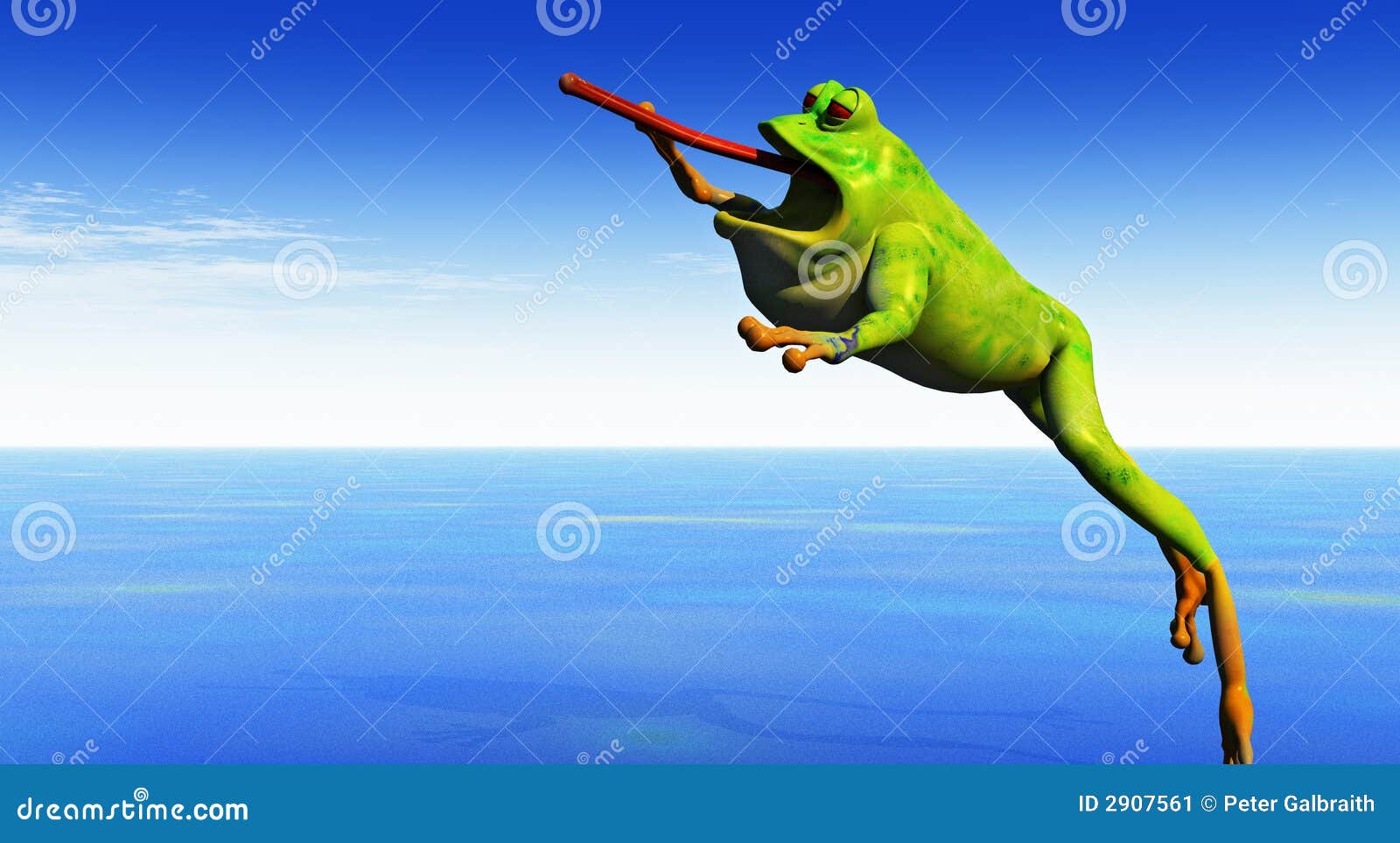 Saltos de la rana stock de ilustración. Ilustración de perfil - 2907561