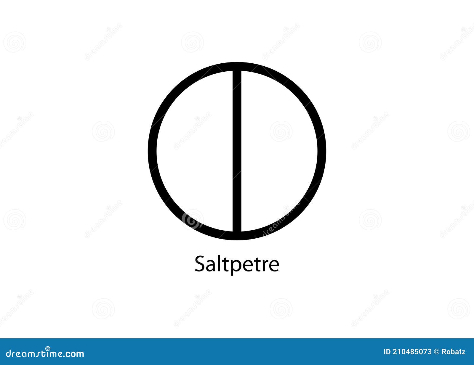 Saltpetre Or Saltpeter Vector Illustration Element Icon, Line Symbols ...