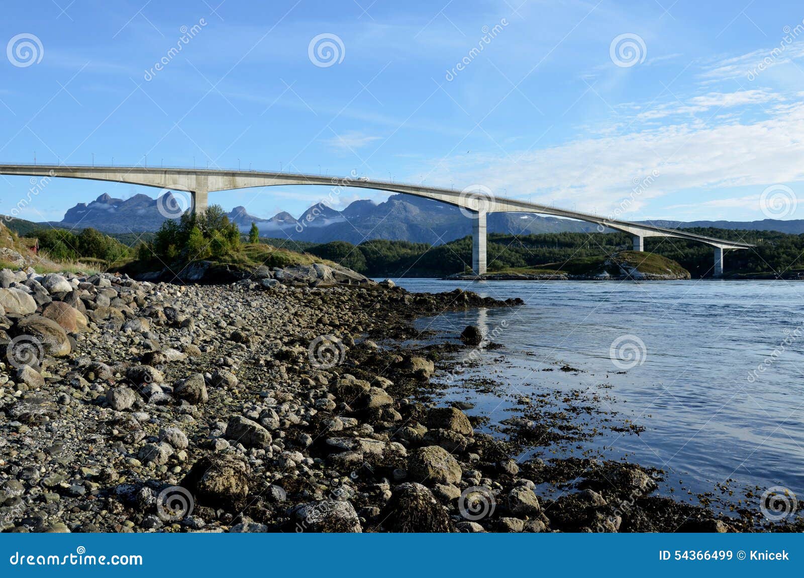 Saltstraumen Bridge in Norway Stock Image - Image of engineering ...