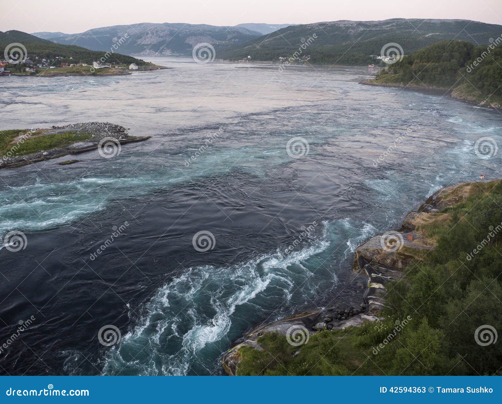 Saltstraumen Maelstrom In Bodo, Norway. Royalty-Free Stock Image ...