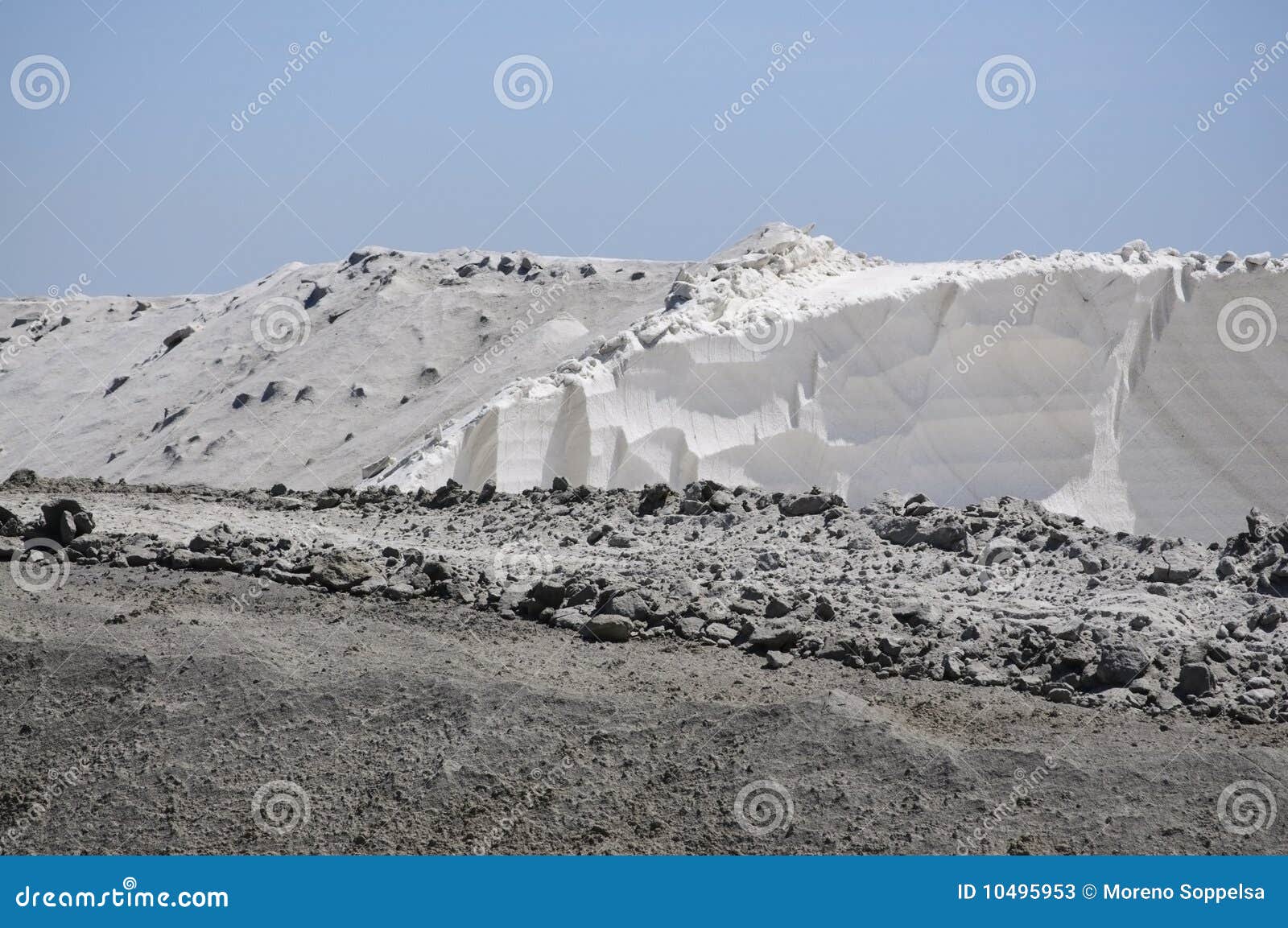 Saltworks: Zout-DE-Giraud, Camargue Stock Afbeelding - Image of stapel ...