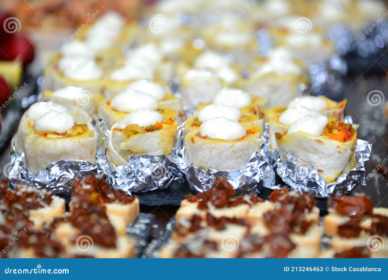 Salty Appetizer Buffet. the Concept of Sharing Food in Hotels Stock ...