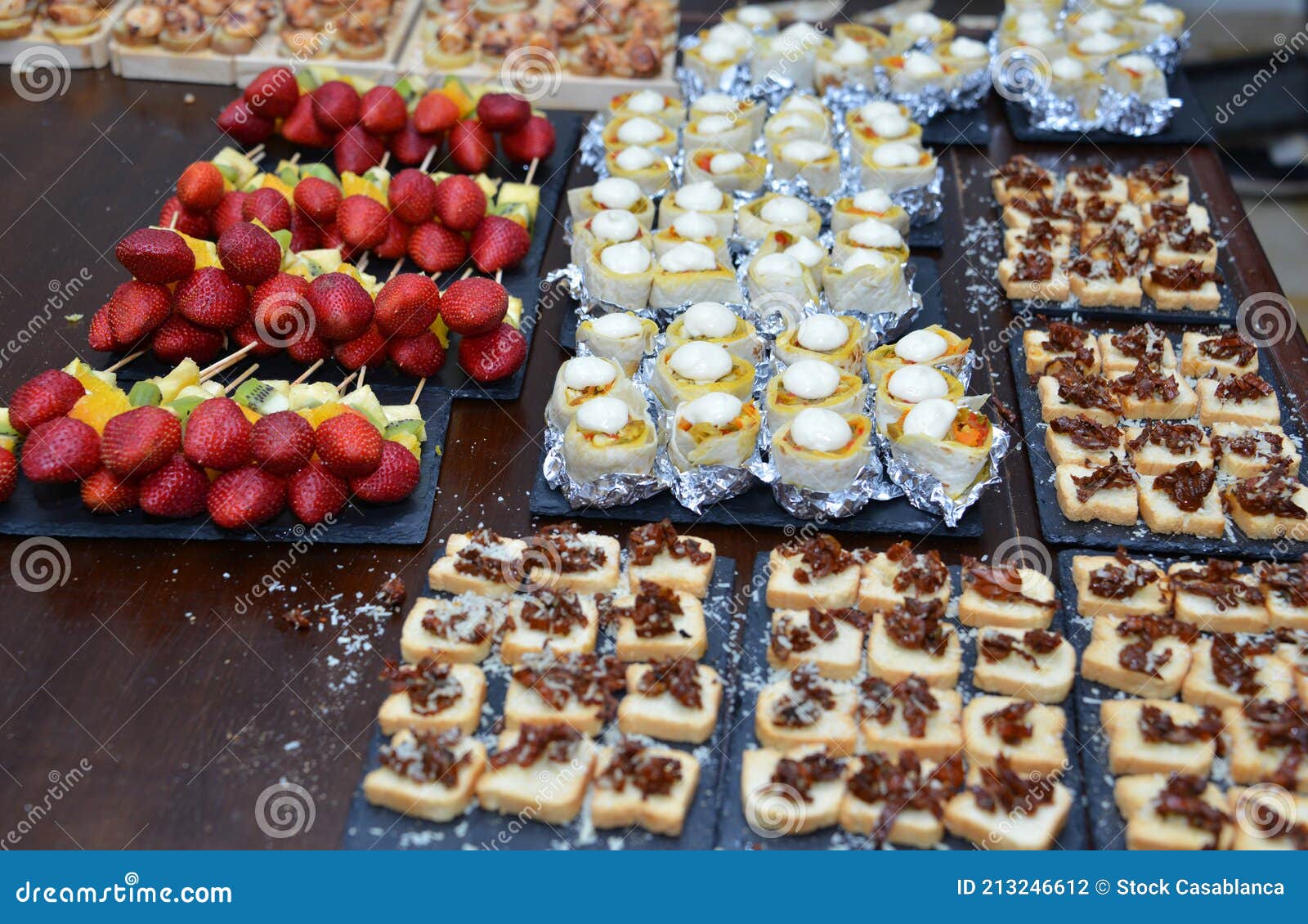 Salty Appetizer Buffet. the Concept of Sharing Food in Hotels Stock ...