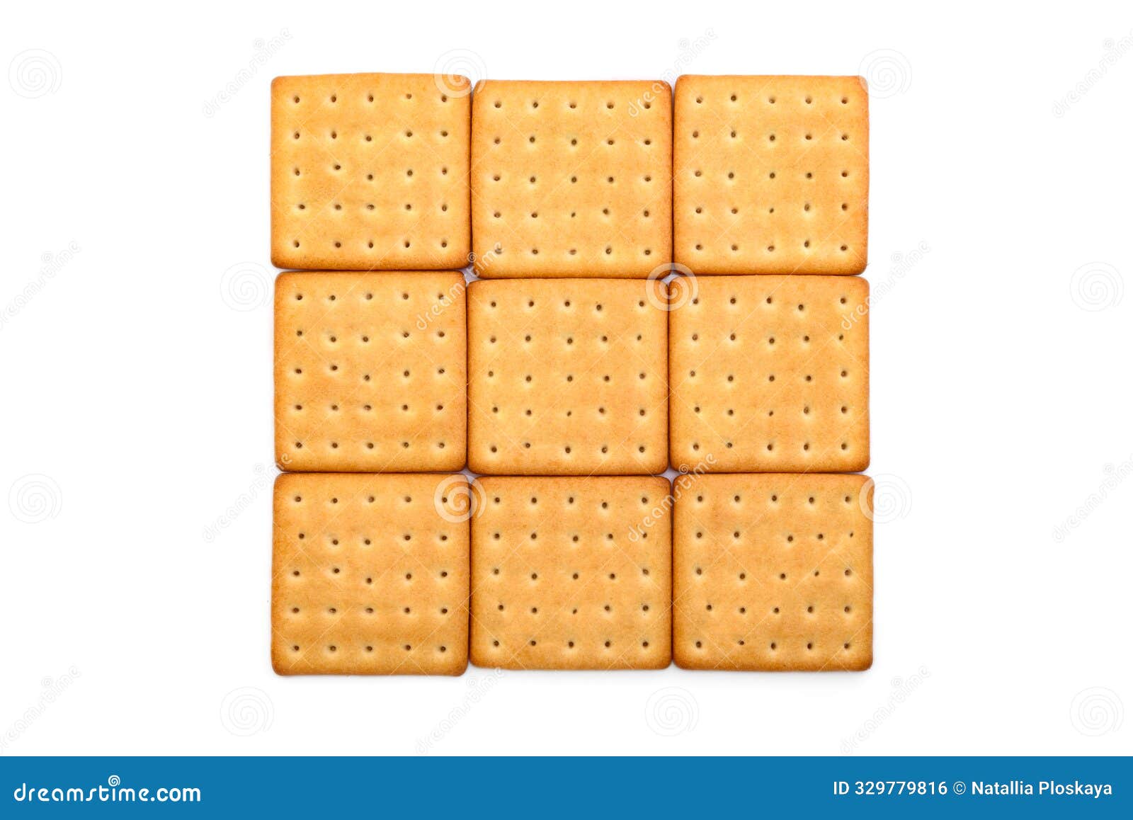 Salty Cracker With Cheese Isolated On White Background. Stock Image ...