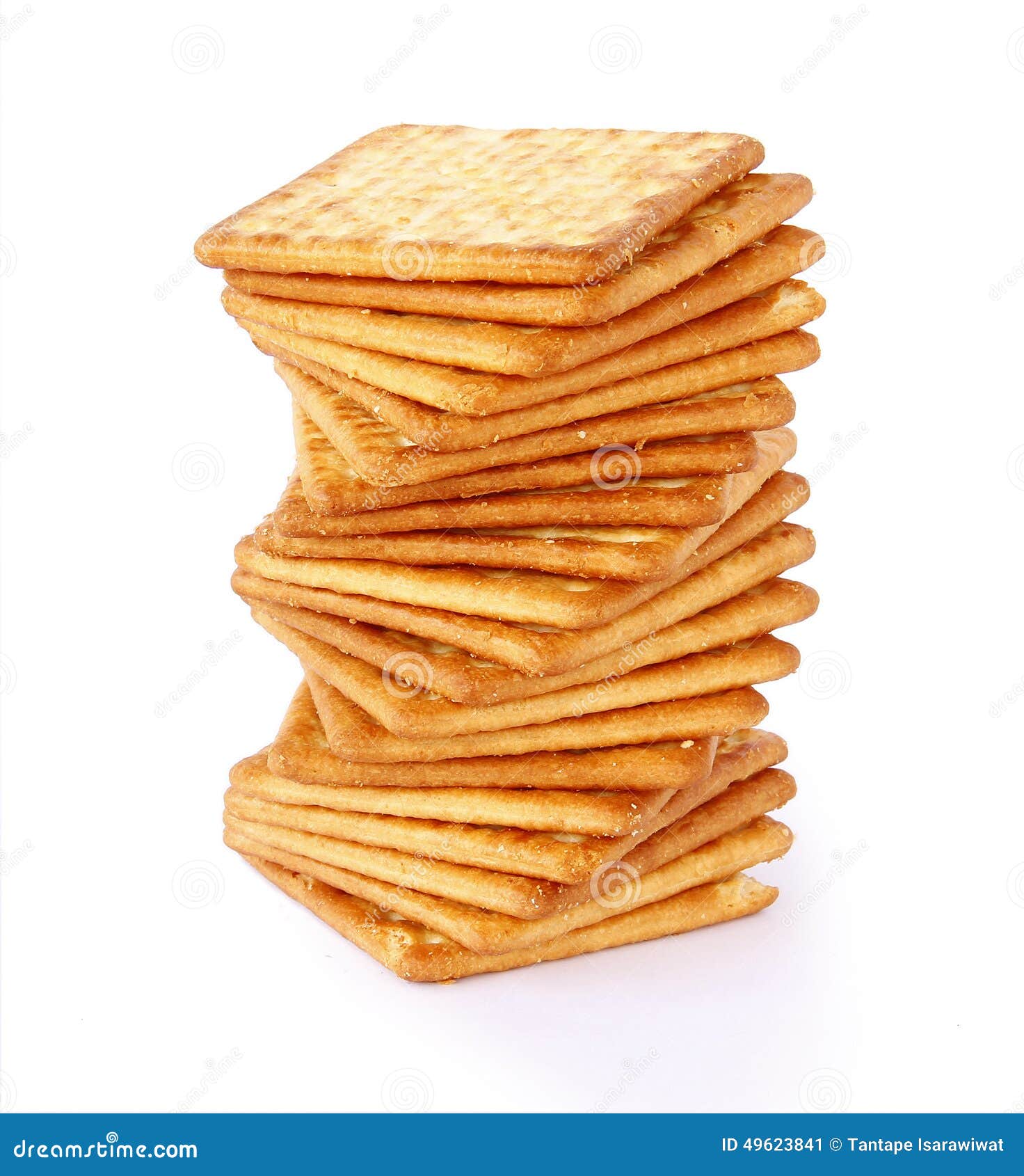 Many Yummy Square Cream Crackers Stock Image - Image of tone, brunch ...