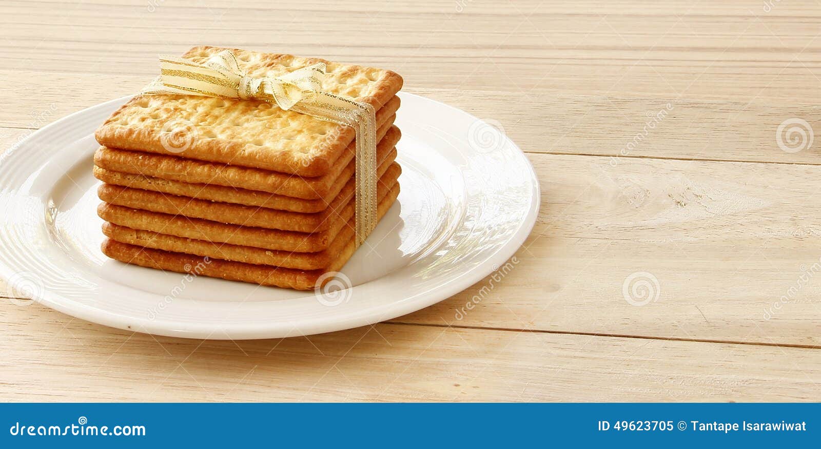 Many Yummy Square Cream Crackers Stock Image - Image of brown ...