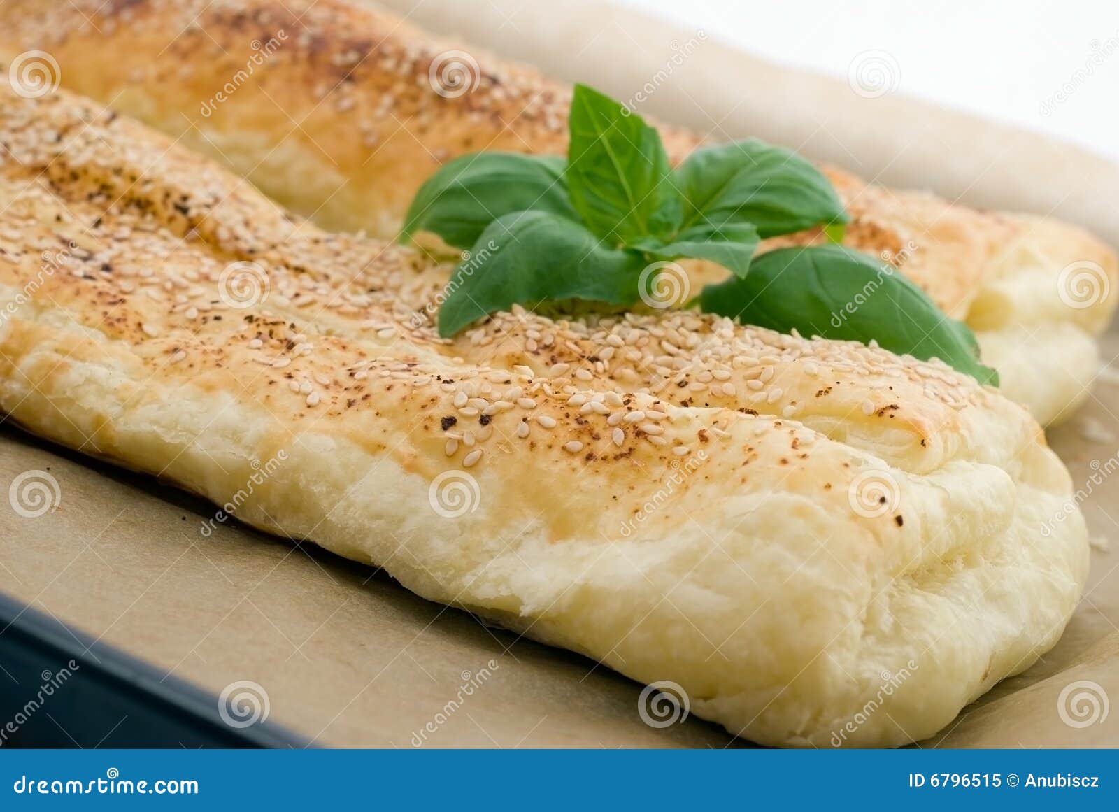 Salty ham strudel stock image. Image of cake, seasonal - 6796515