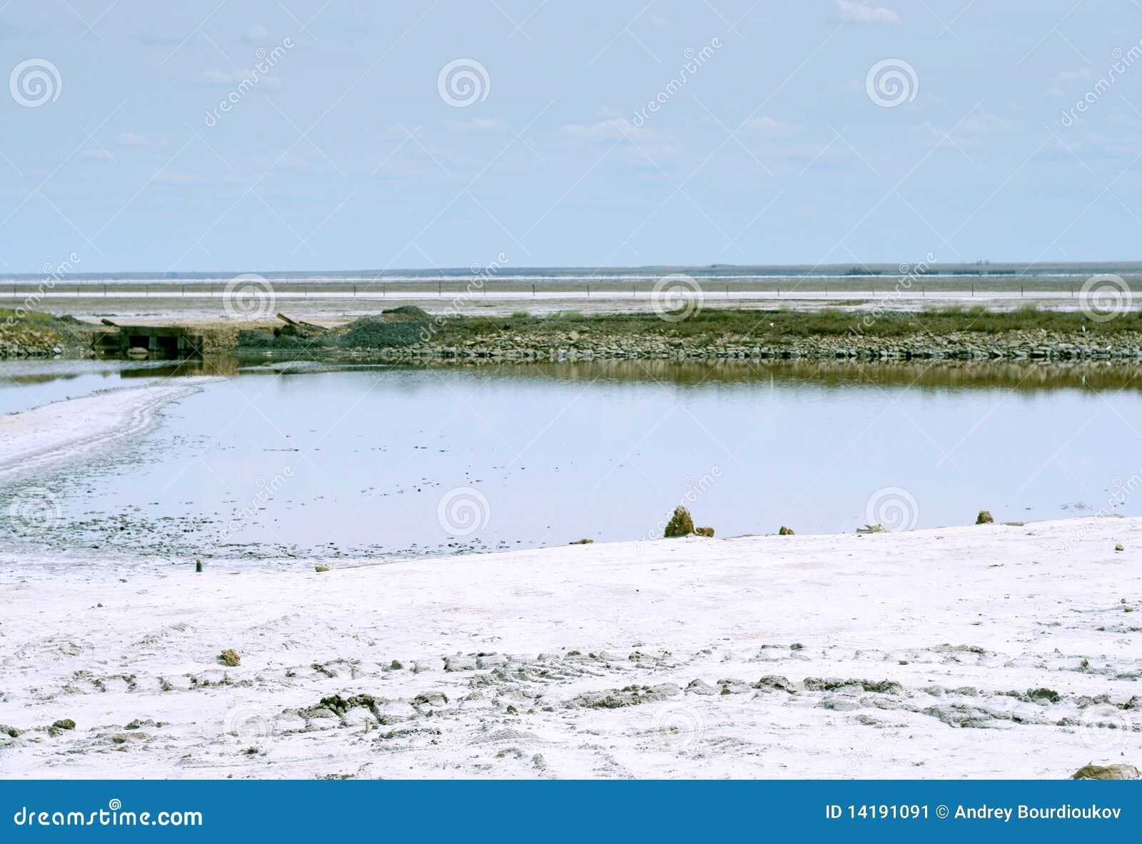 Salty lake stock image. Image of flow, mire, astrakhan - 14191091