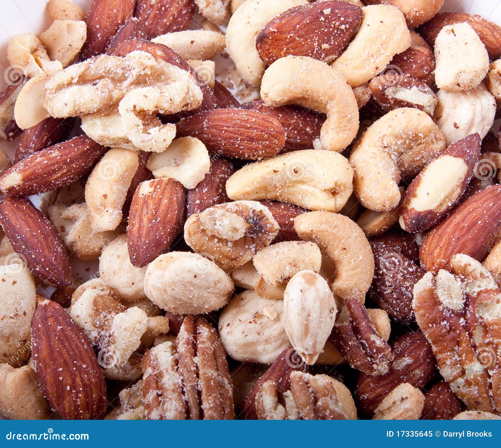 Salty Mixed Nuts stock image. Image of almonds, snack - 17335645