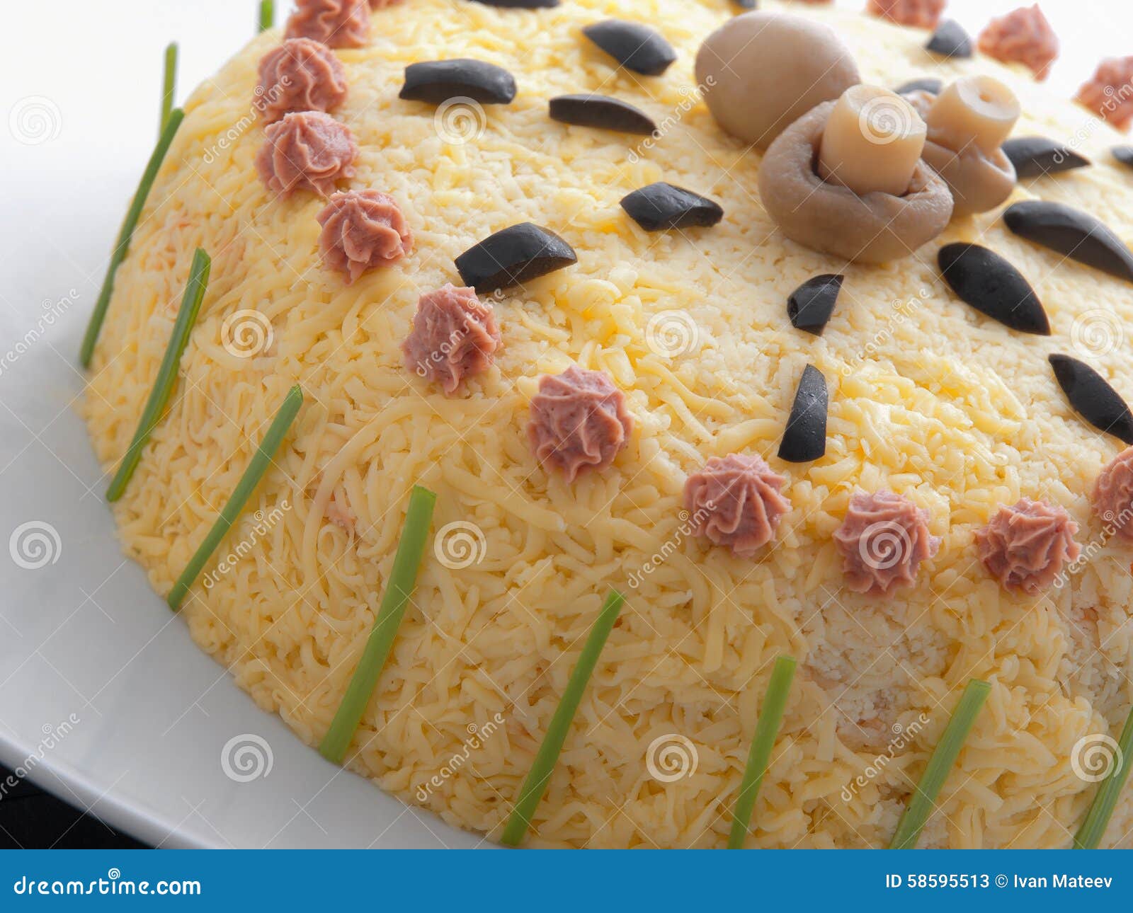 Salty pancake cake stock image. Image of food, cake, savory - 58595513