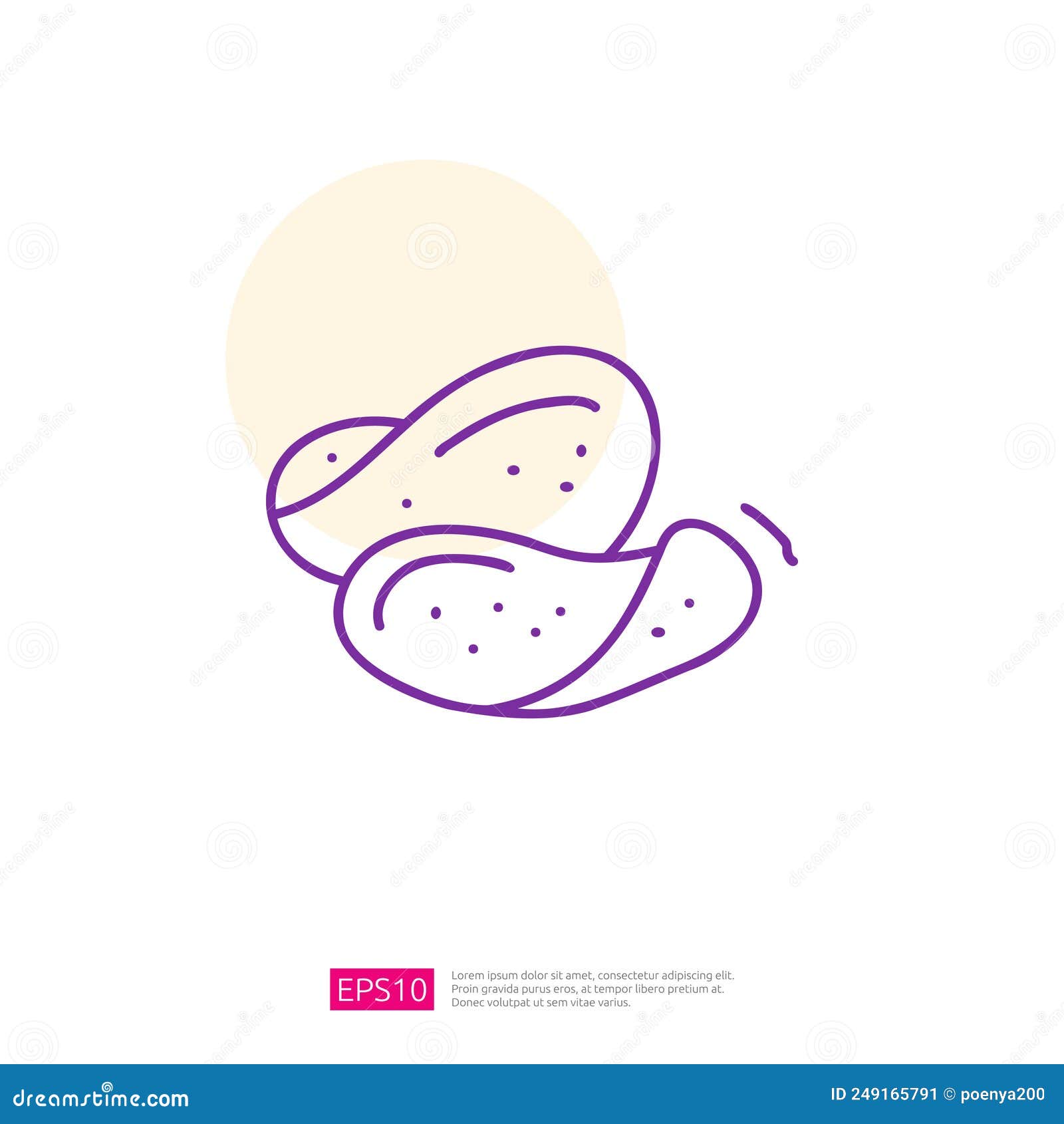 Salty Potato Chips Doodle Icon Stock Vector - Illustration of slice ...