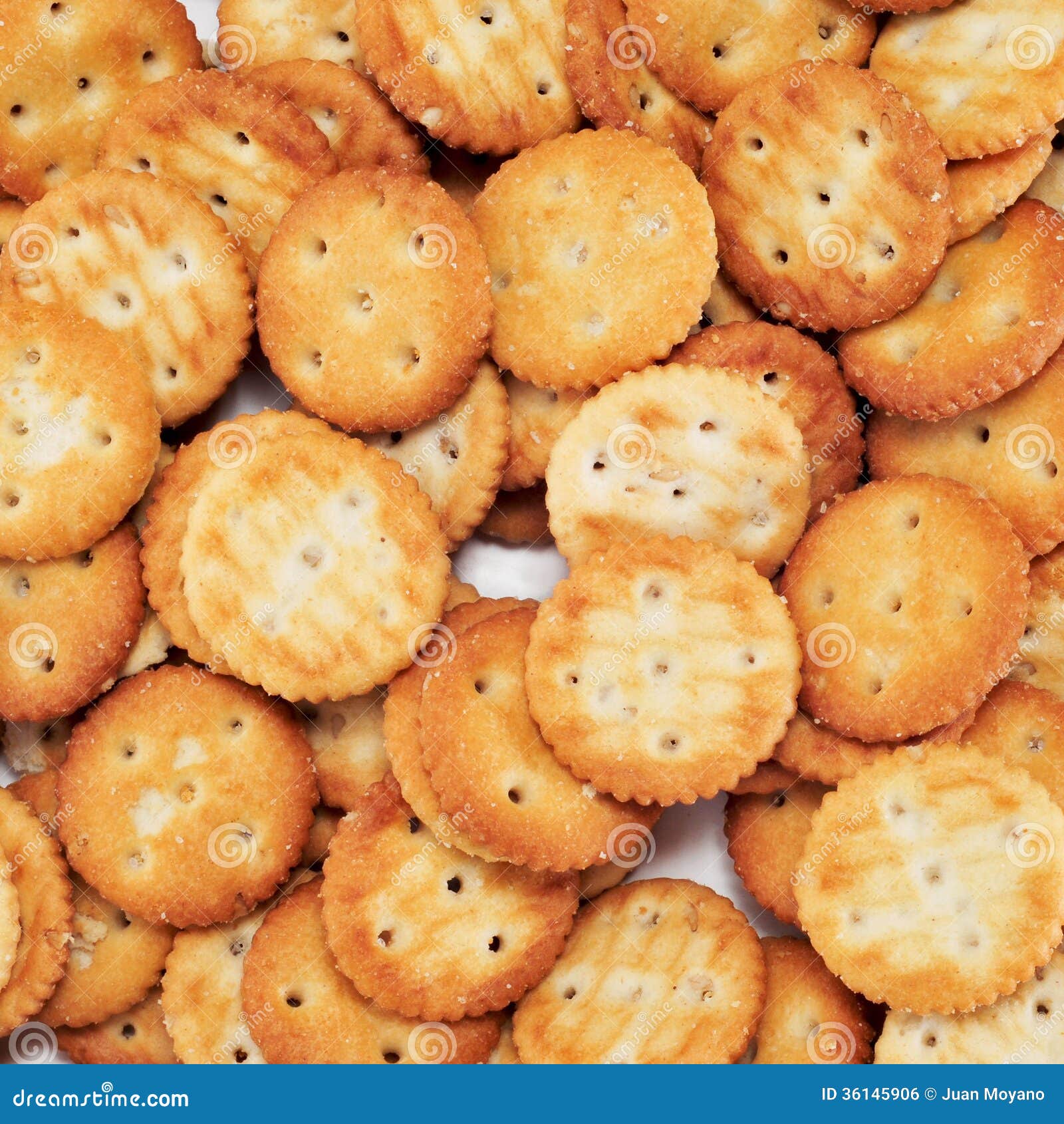 Salty round crackers stock photo. Image of pastry, appetizer - 36145906