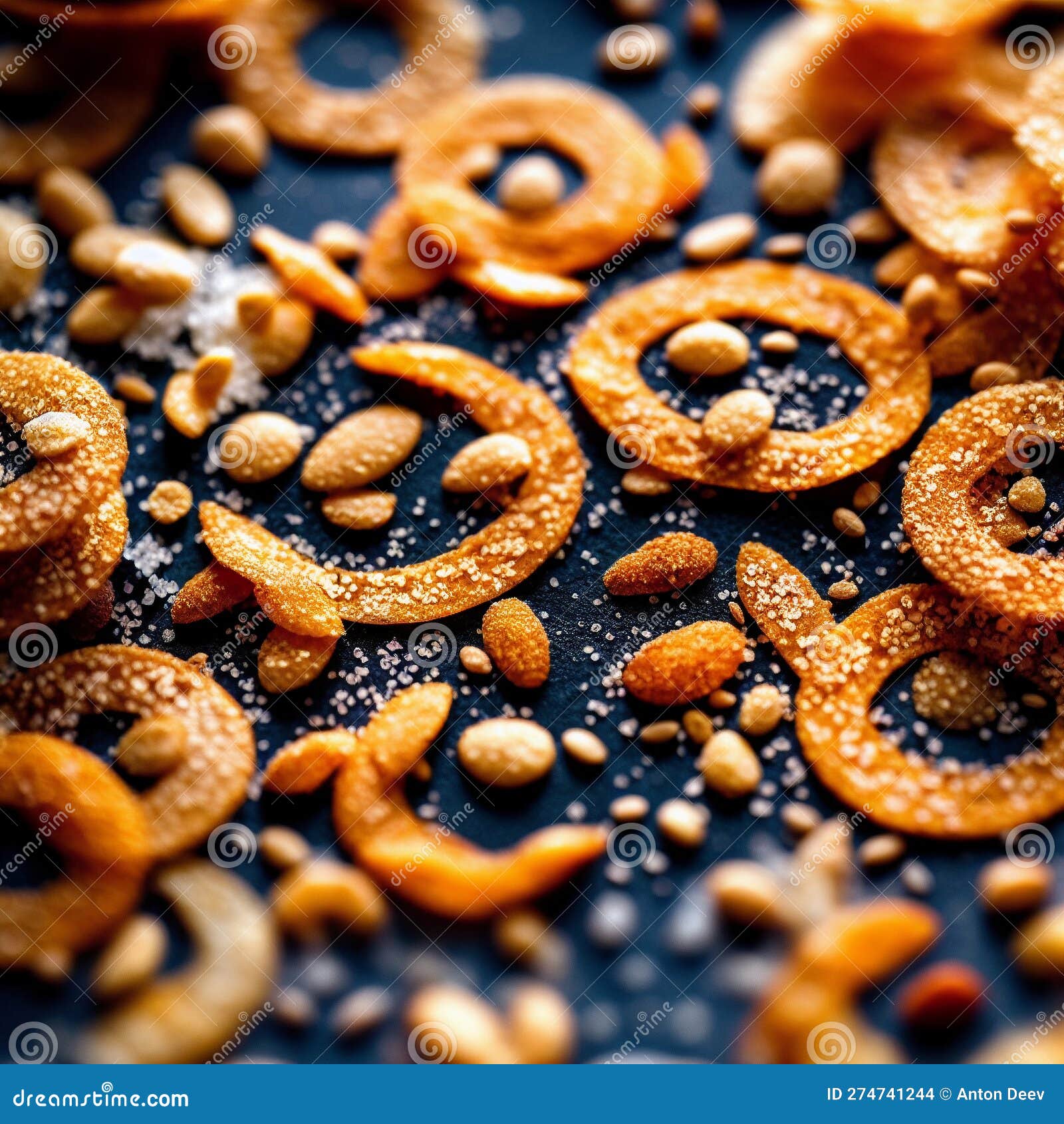 Salty Snacks Collection. Crunchy Crackers, Fried Appetizers And Baked ...