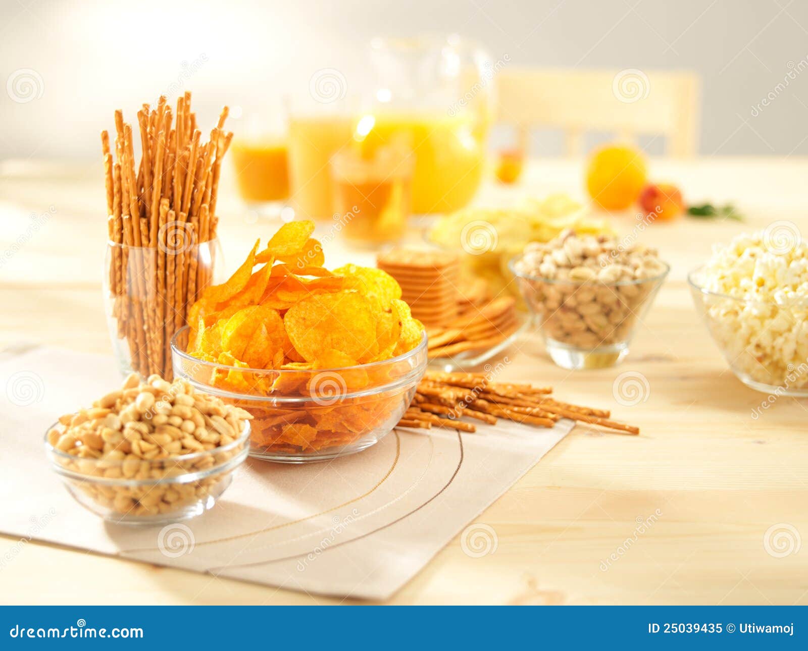 Salty Snacks Crackers, Potato Chips, Pretzel, Peanuts, Corn Puffs ...