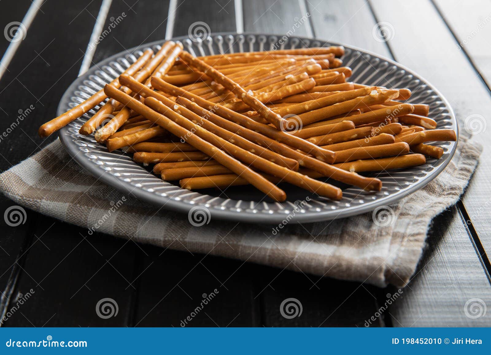Salty Sticks Line In Row Background. Top View. Snack Texture Background ...