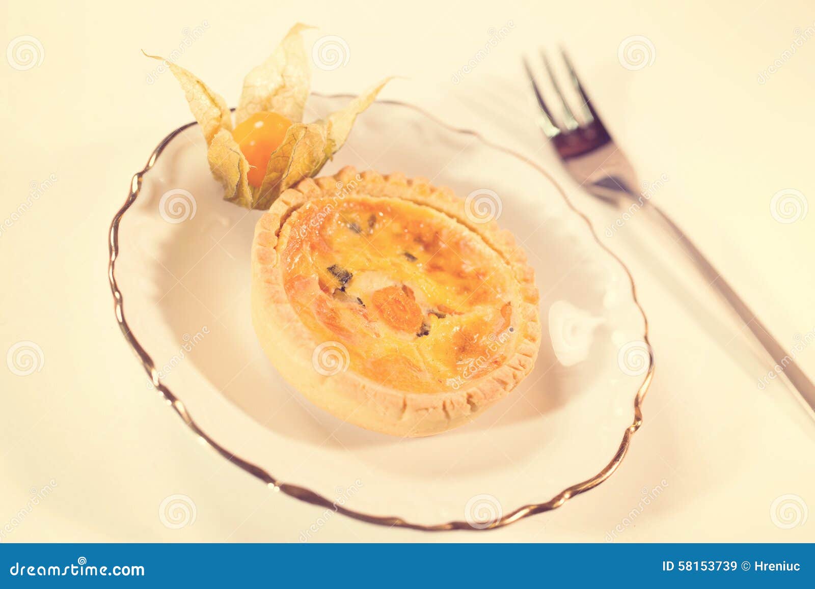 Salty tart on plate stock image. Image of salty, plate - 58153739