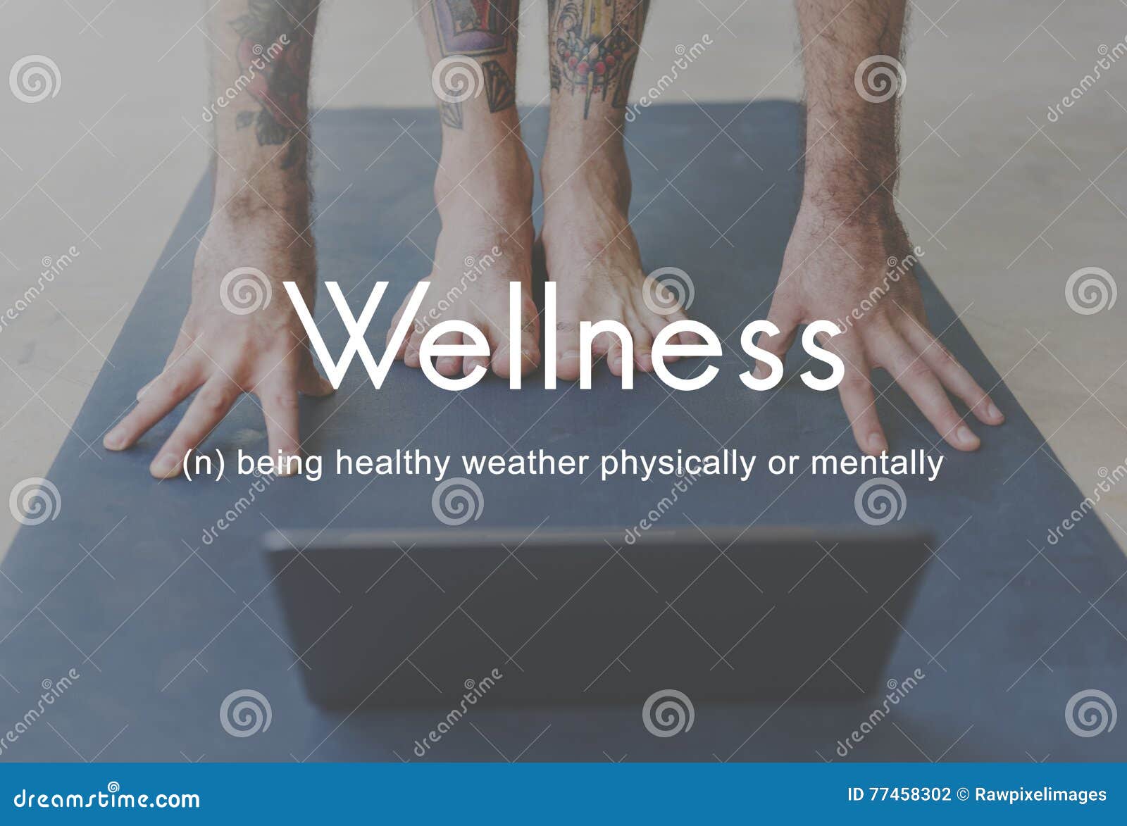 Salubrious Wellness Healthy Fitness Strong Powerful Concept Stock Photo ...