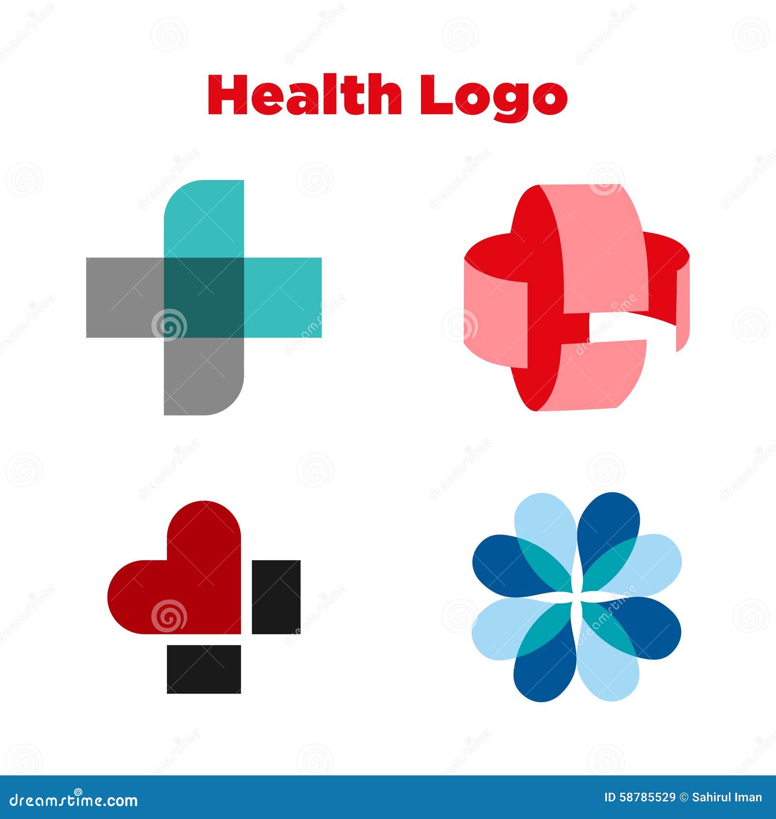 Salud Logo Template ilustración del vector. Ilustración de salud - 58785529